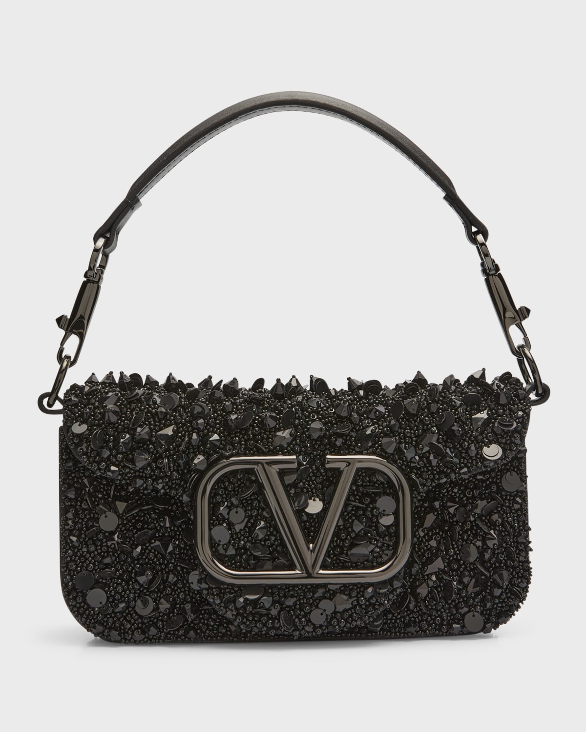 Valentino Garavani Loco VLOGO Small Calfskin Shoulder Bag | Neiman Marcus