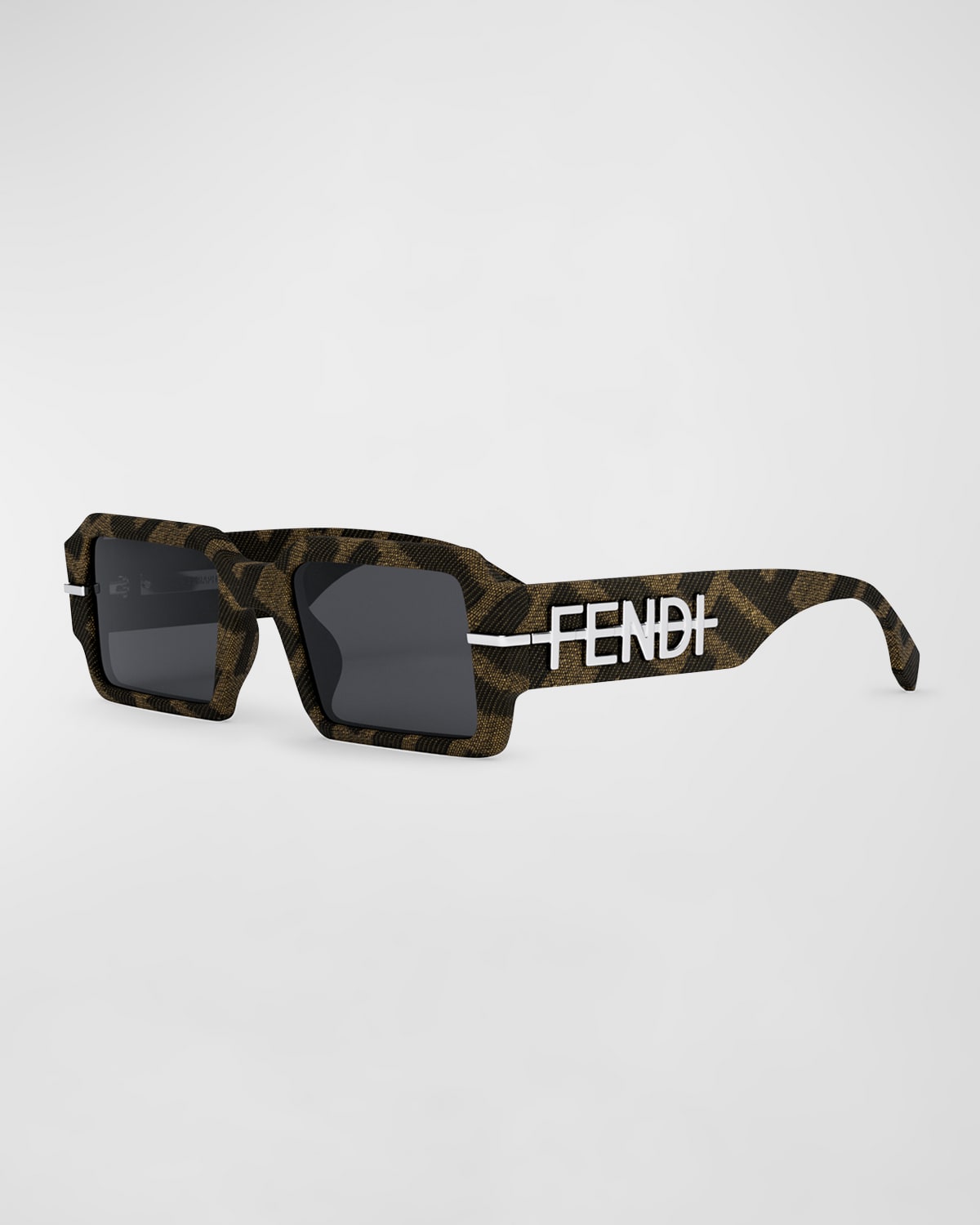 Fendi Men's Double-Bridge Round Sunglasses | Neiman Marcus