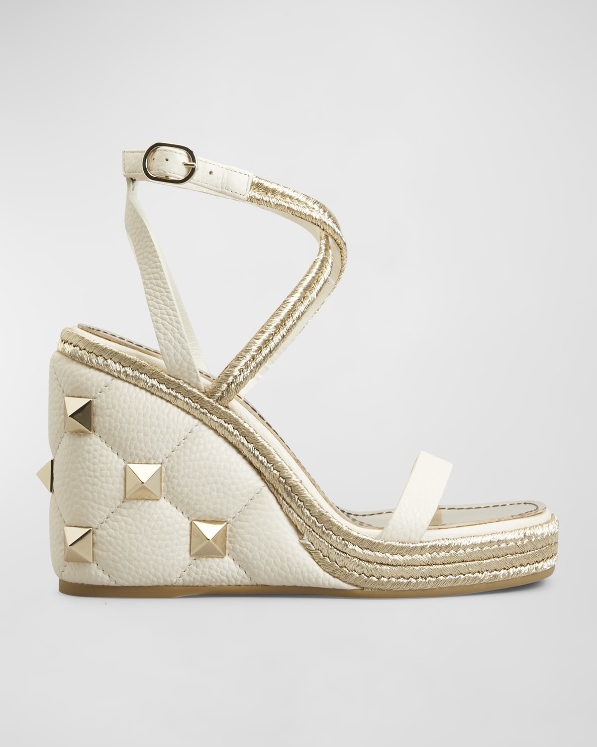 Valentino Garavani One Stud Ankle-Strap Sandals | Neiman Marcus