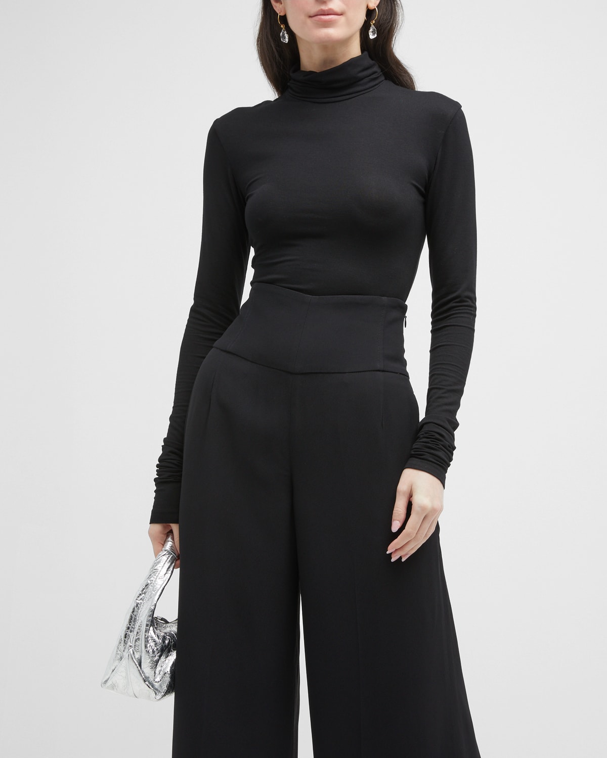 Off-White Off-Stamp Second Skin Turtleneck Top | Neiman Marcus