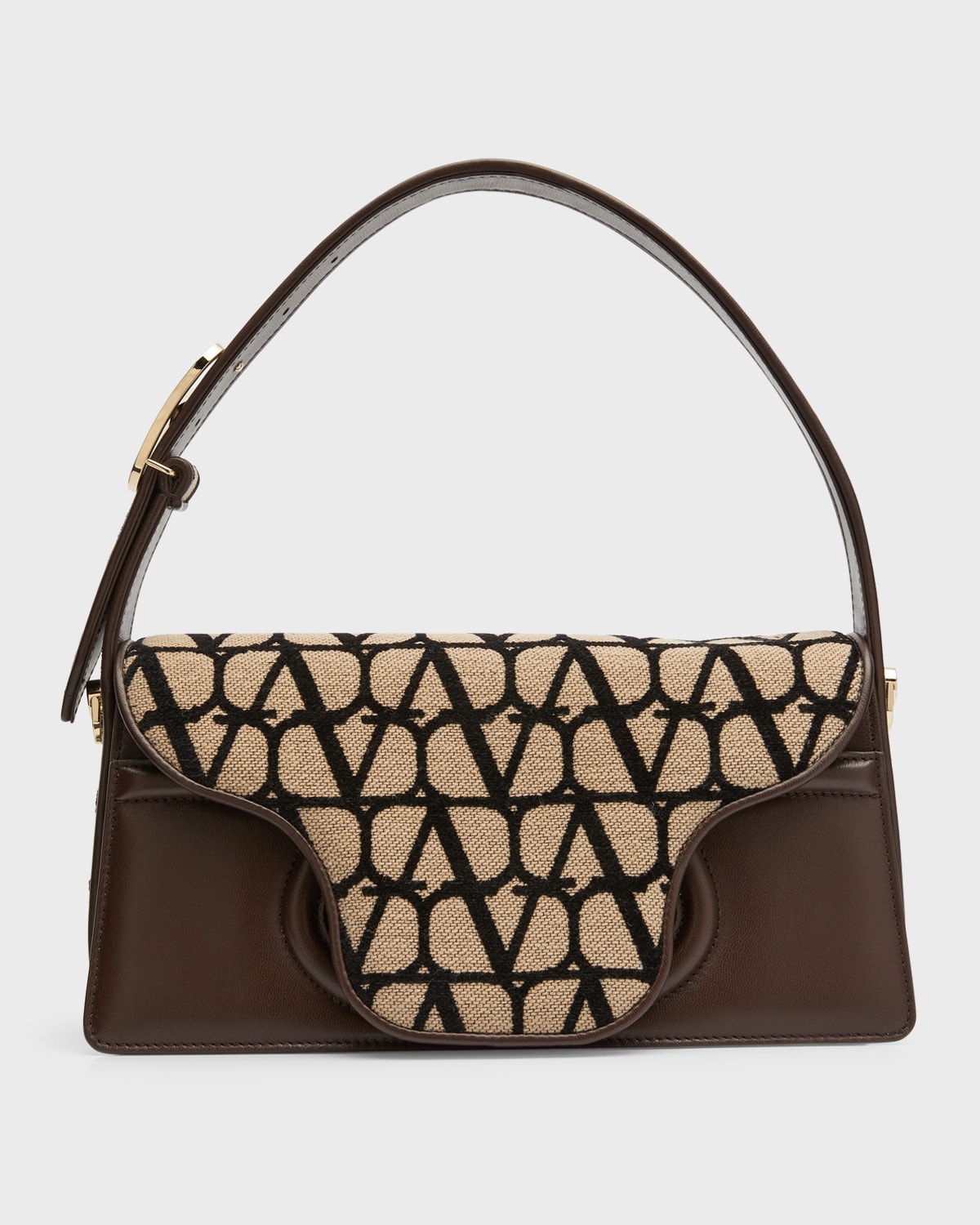 Valentino Garavani Loco VLOGO Small Calfskin Shoulder Bag | Neiman Marcus