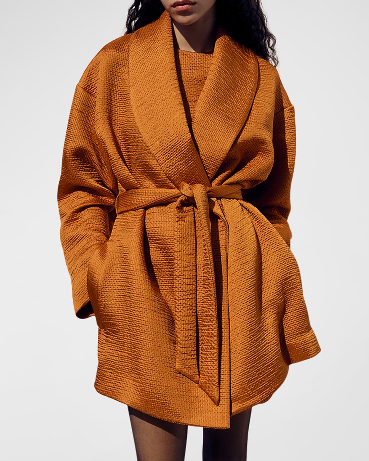 THE ROW Elton Belted Wrap Jacket | Neiman Marcus