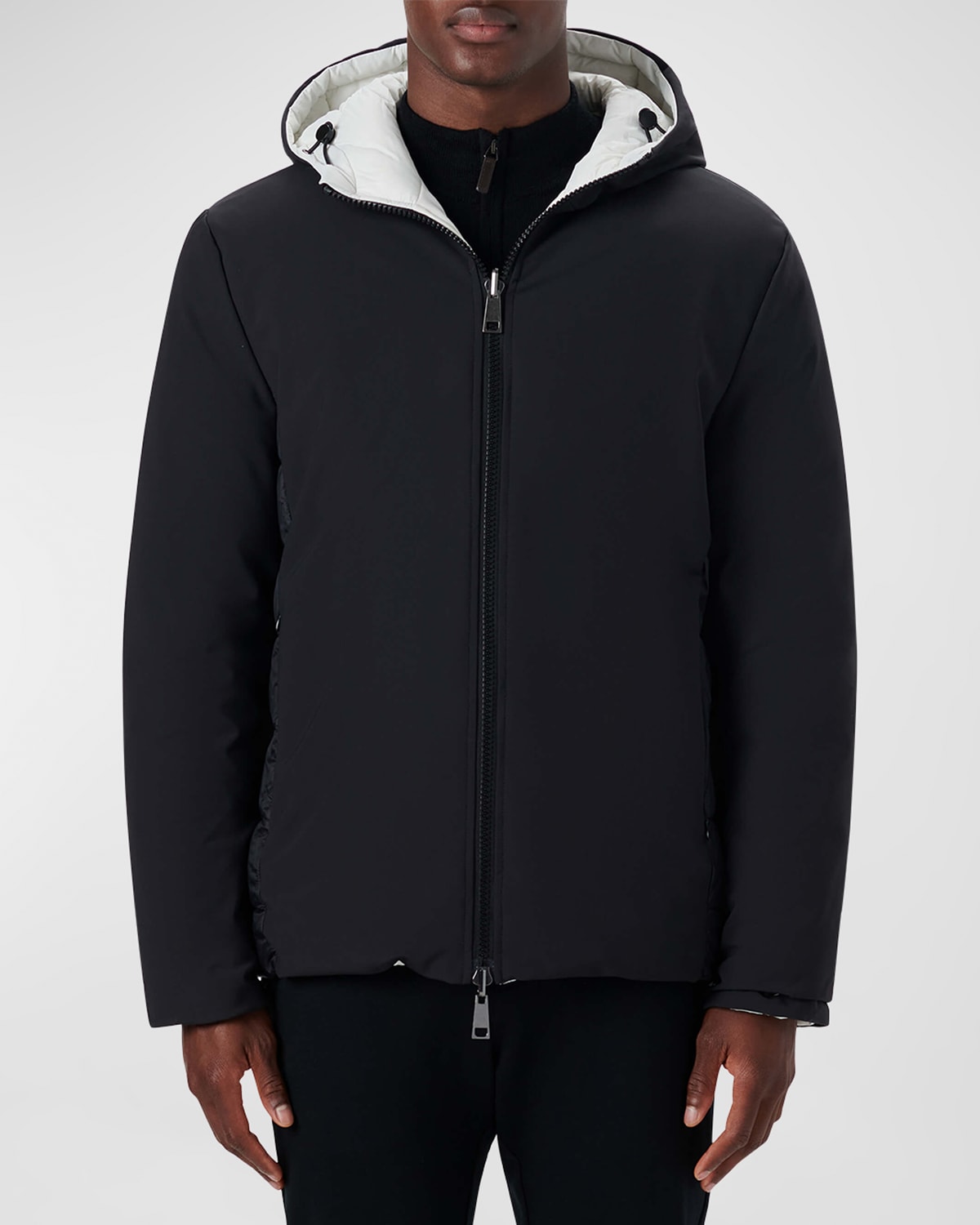 Bugatchi Men's Water-Repellent Bomber Jacket | Neiman Marcus