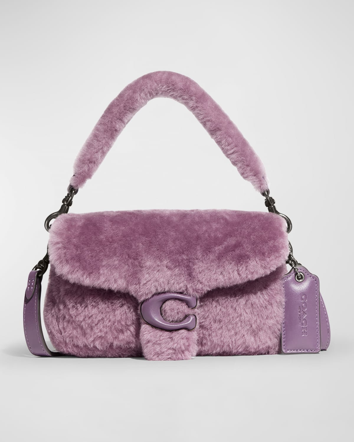 Coach Pillow Madison 18 Quilted Shearling Shoulder Bag | Neiman Marcus