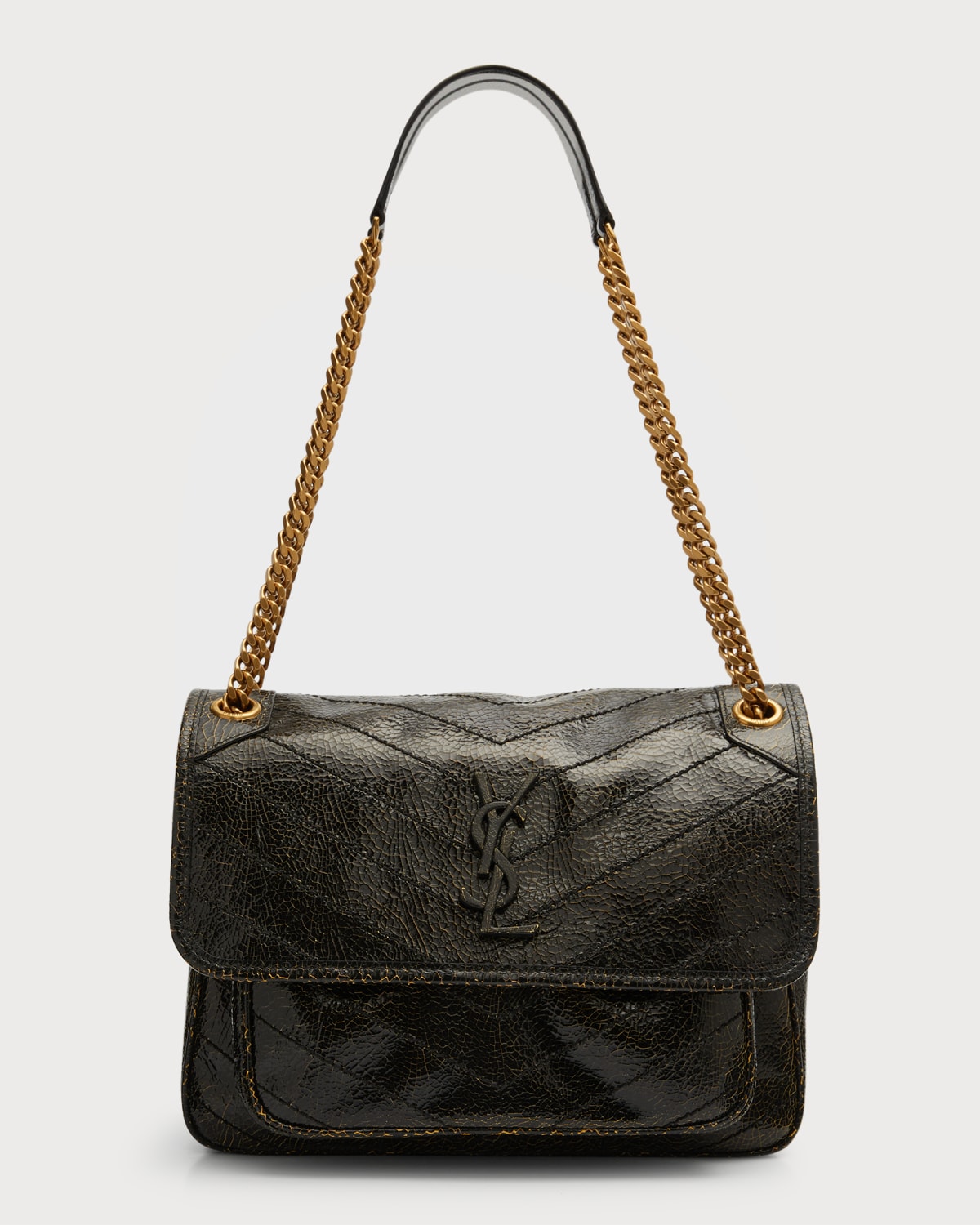 Saint Laurent Niki Monogram YSL Large Flap Shoulder Bag Neiman Marcus