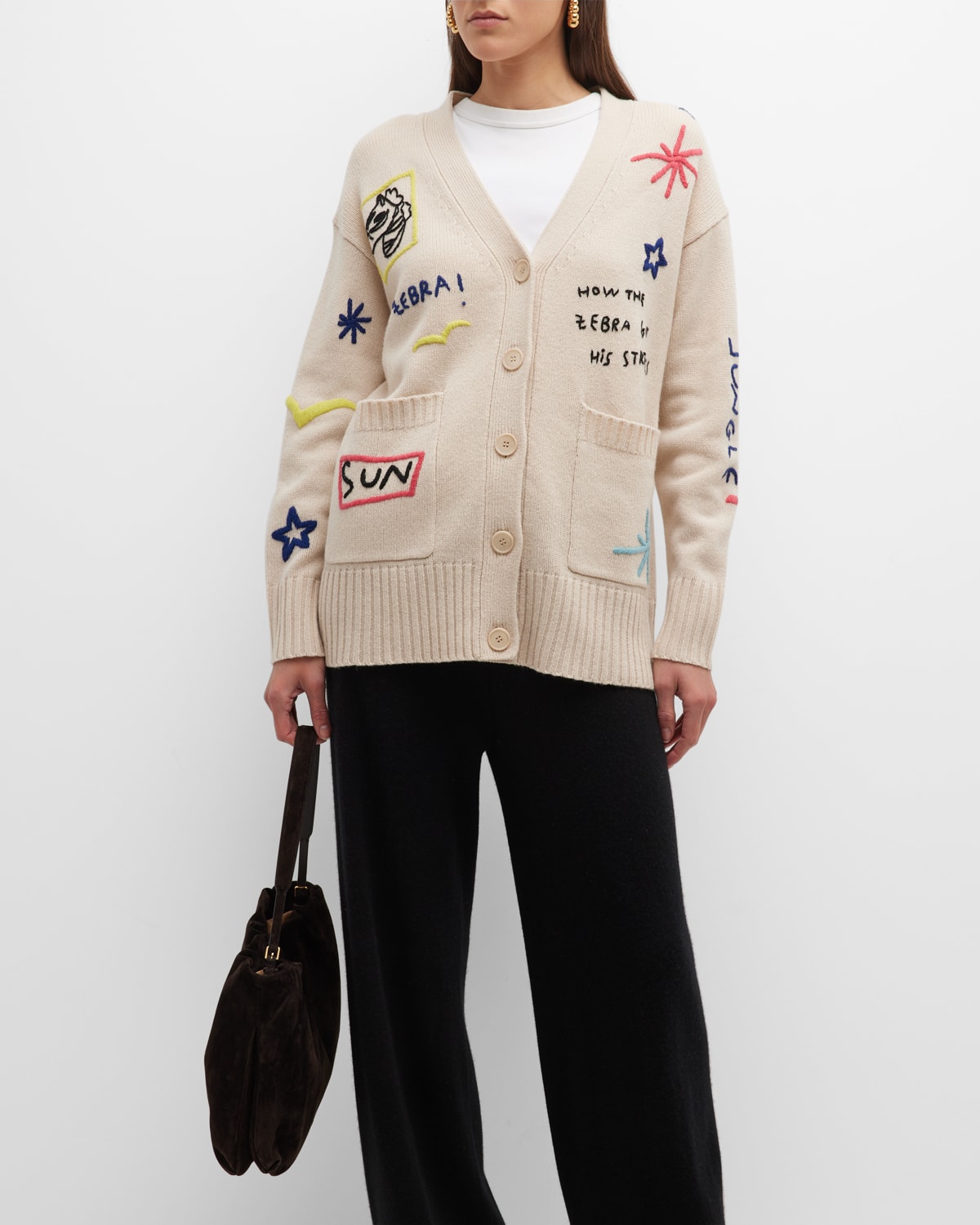 Eberjey Recycled Button-Down Cropped Cardigan | Neiman Marcus