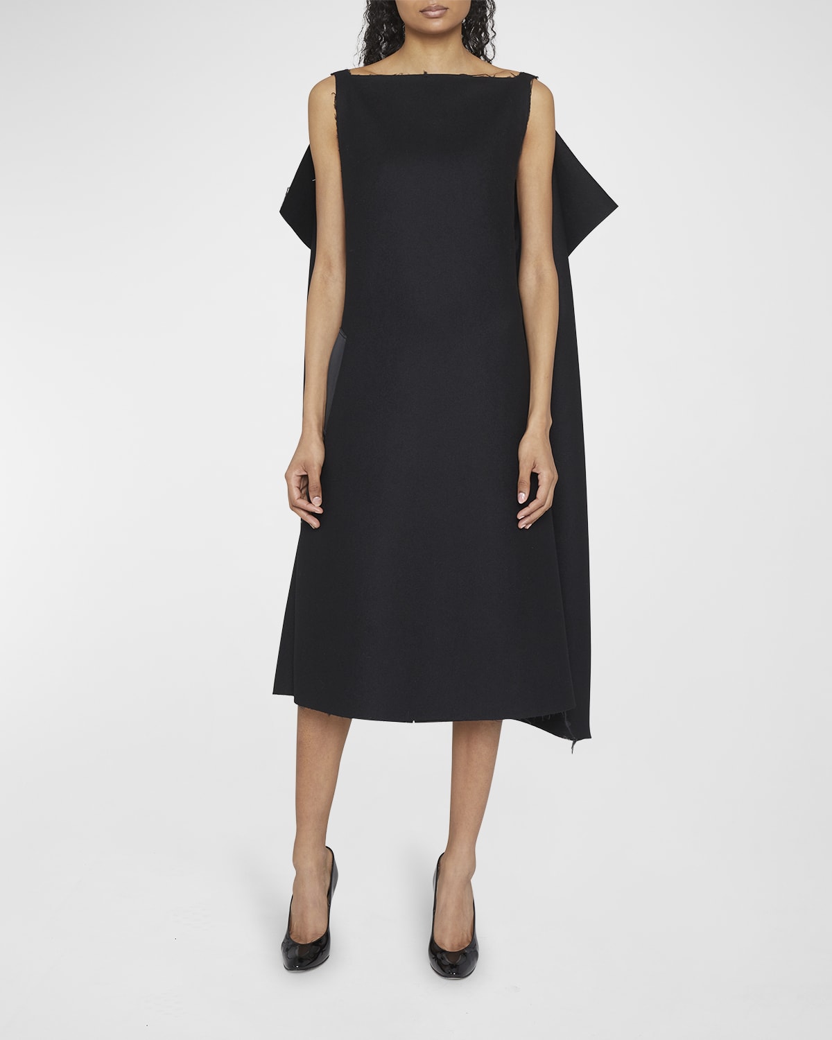 Dolce&Gabbana Raw-Edge Tweed Shift Dress | Neiman Marcus