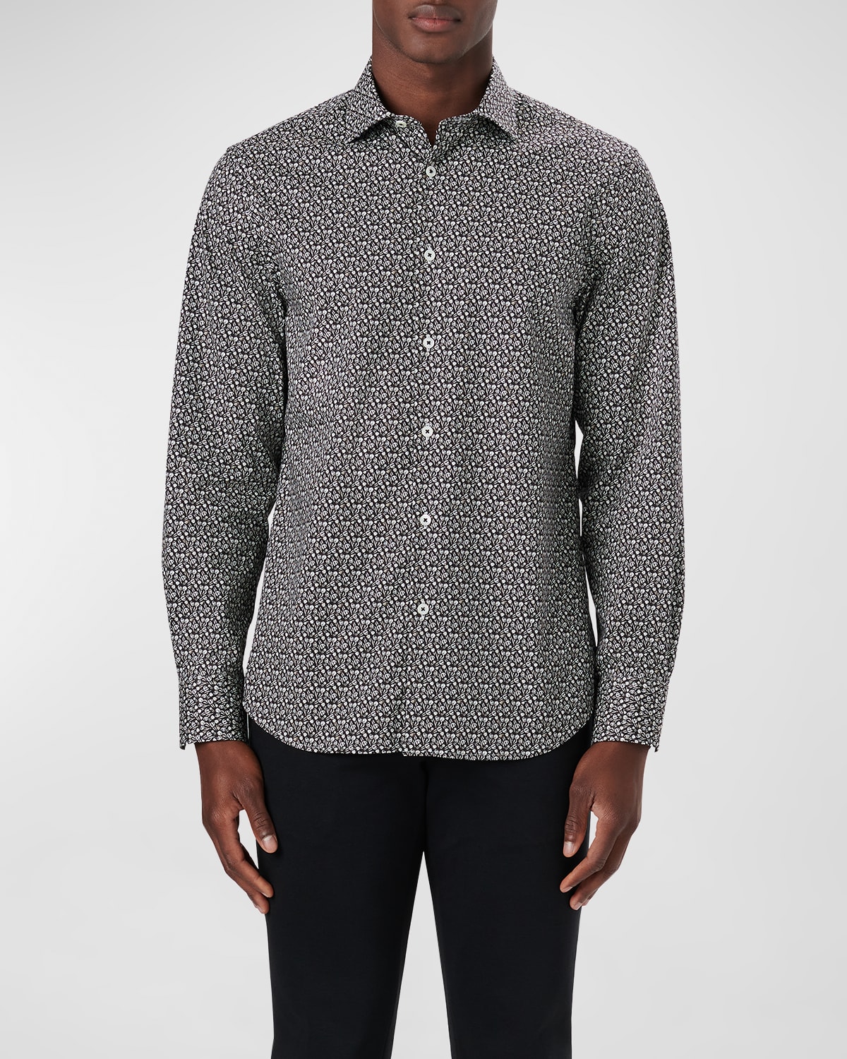 Bugatchi Men's Axel Shaped Sport Shirt | Neiman Marcus