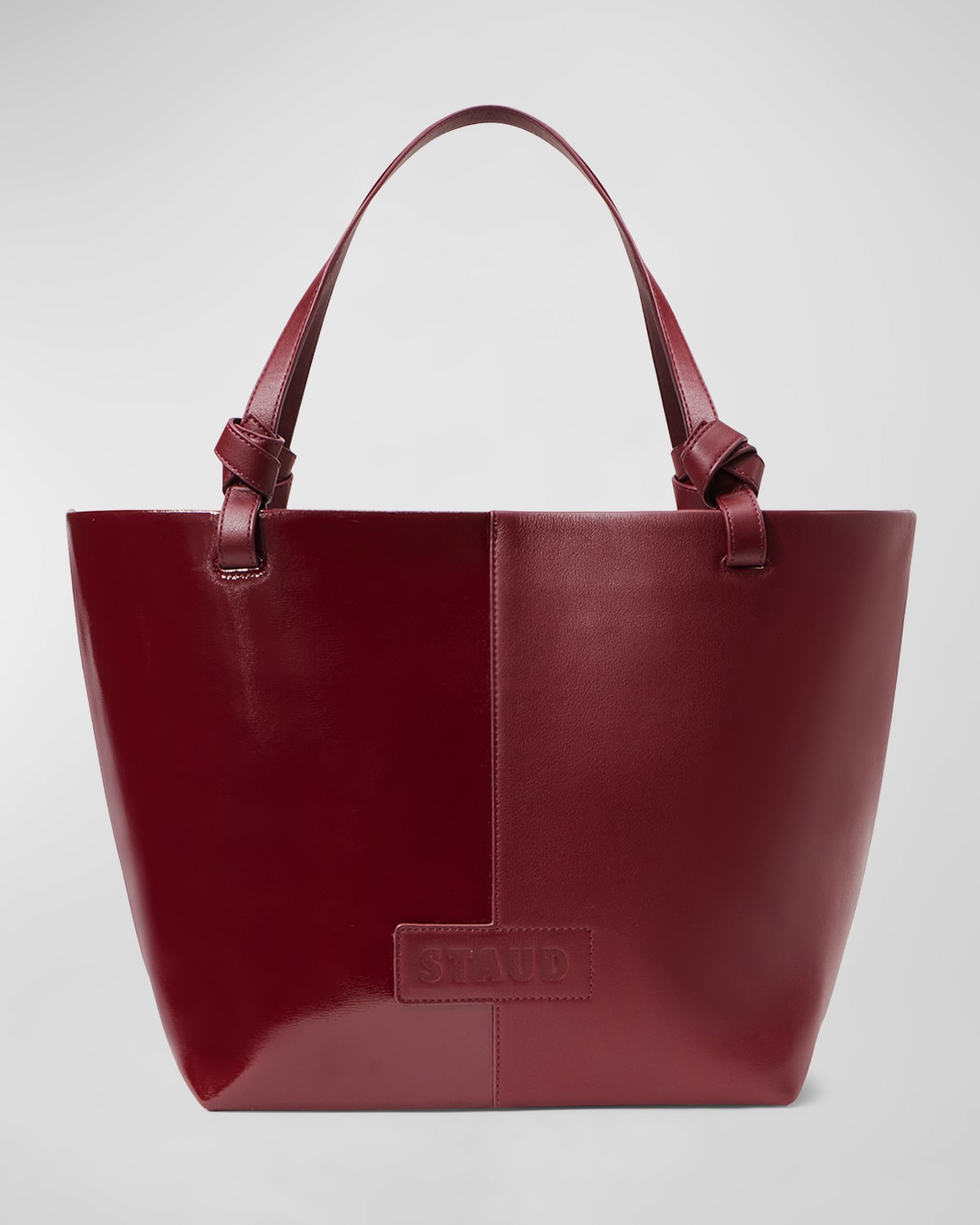 Staud Ida Mini Canvas & Leather Tote Bag | Neiman Marcus