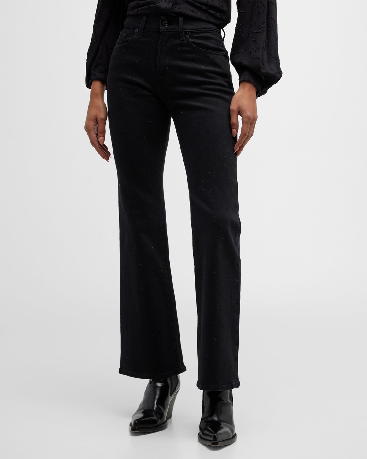 7 for all mankind Low Rise Side Stripe Bootcut Jeans | Neiman Marcus