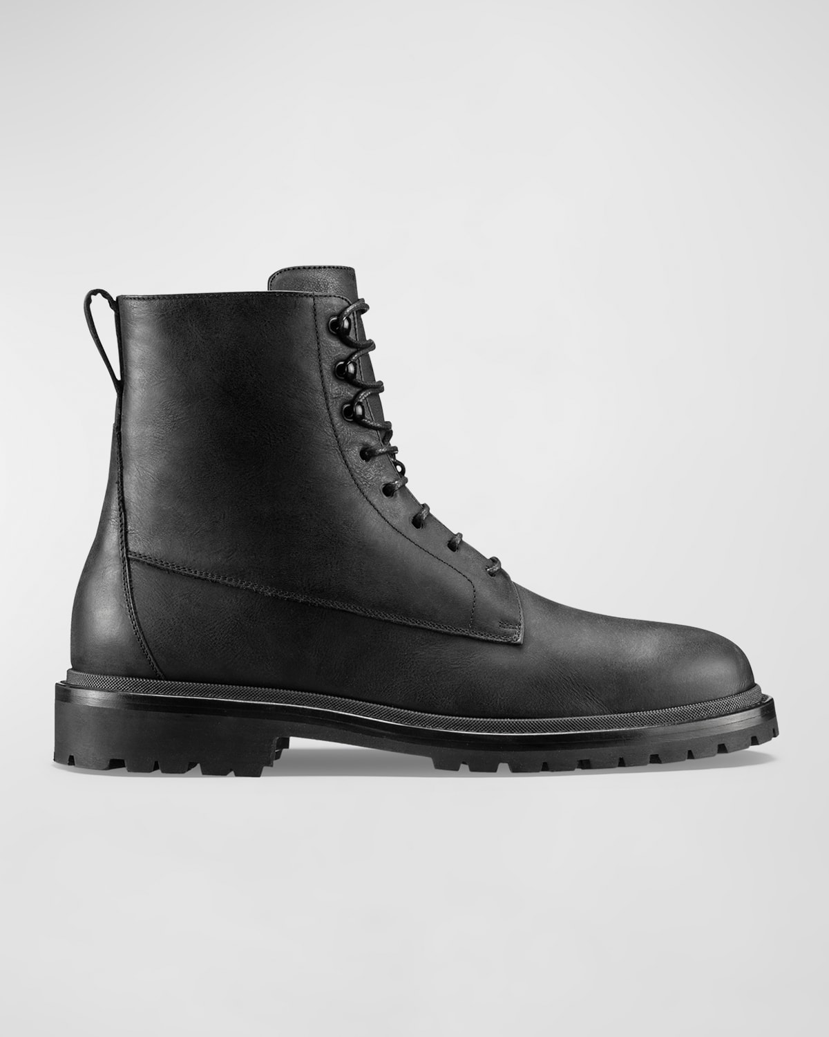 Moschino Men's Lug Sole Leather Combat Boots | Neiman Marcus