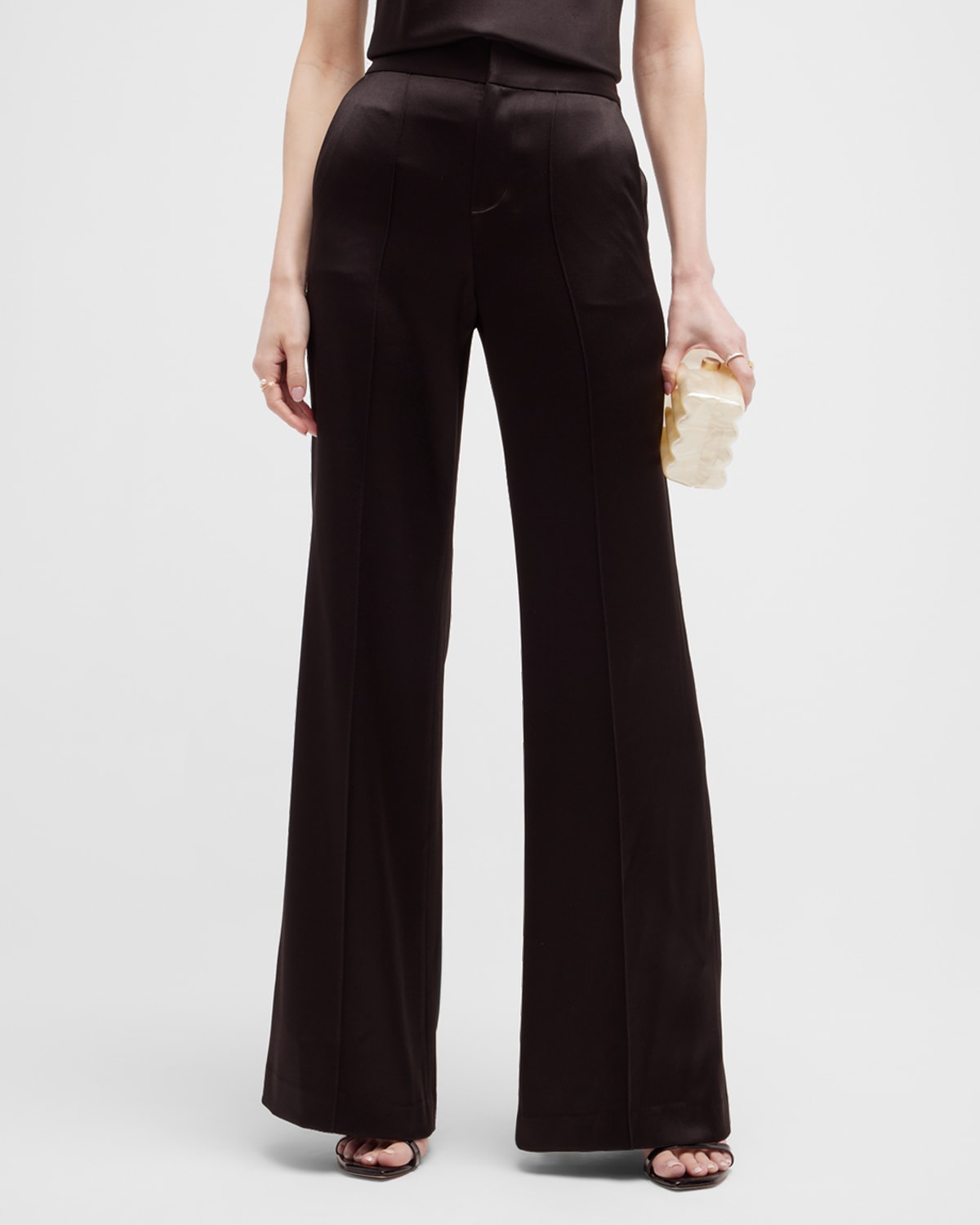 Alice + Olivia Dylan High-Waisted Wide-Leg Pants | Neiman Marcus