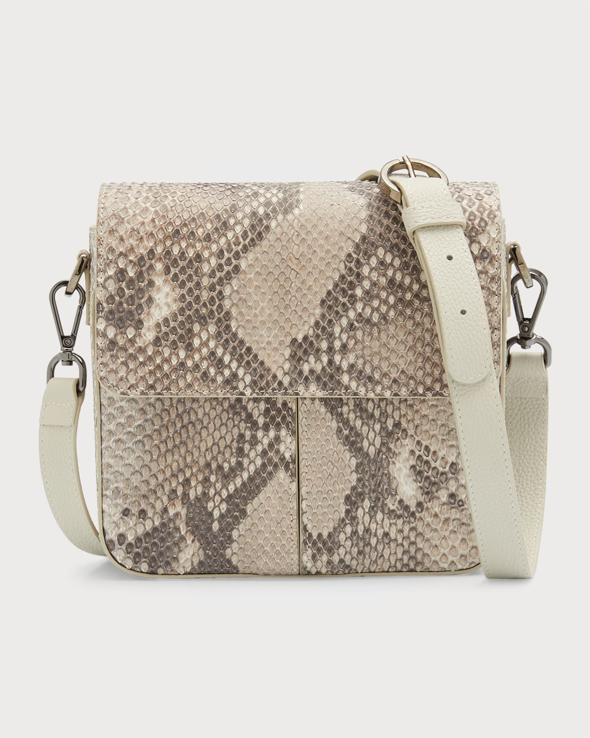 Maria Oliver Mia Small Python Shoulder Bag | Neiman Marcus