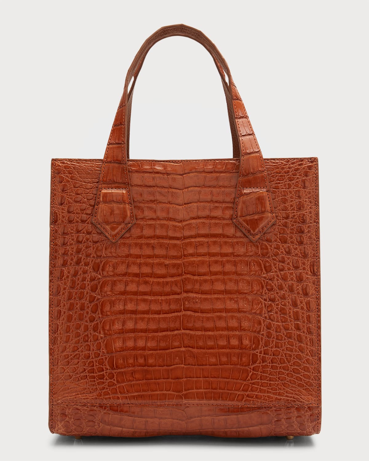 Maria Oliver Virginia Shiny Crocodile Tote Bag | Neiman Marcus