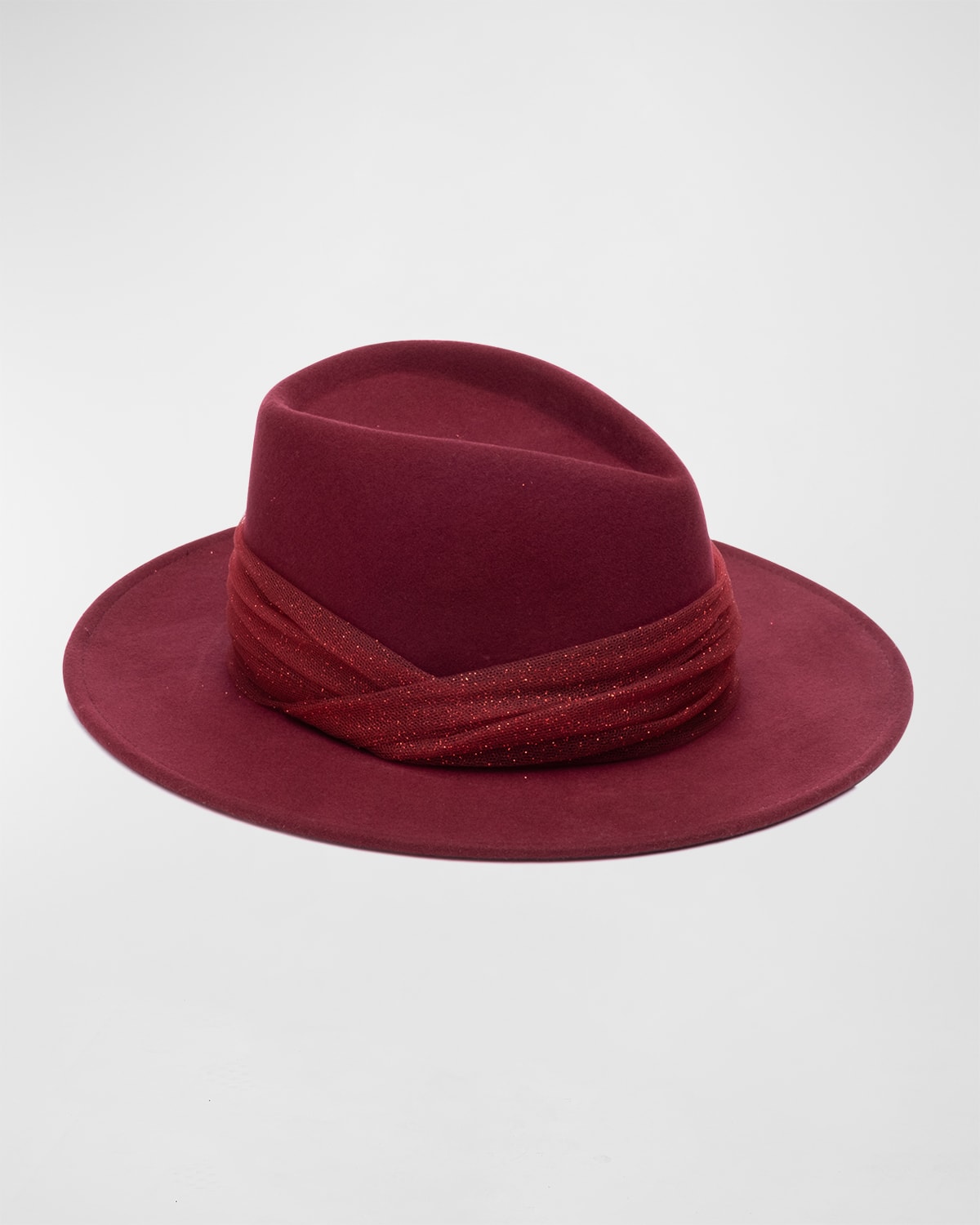Eugenia Kim Blaine Hand-Dyed Straw Fedora Hat | Neiman Marcus