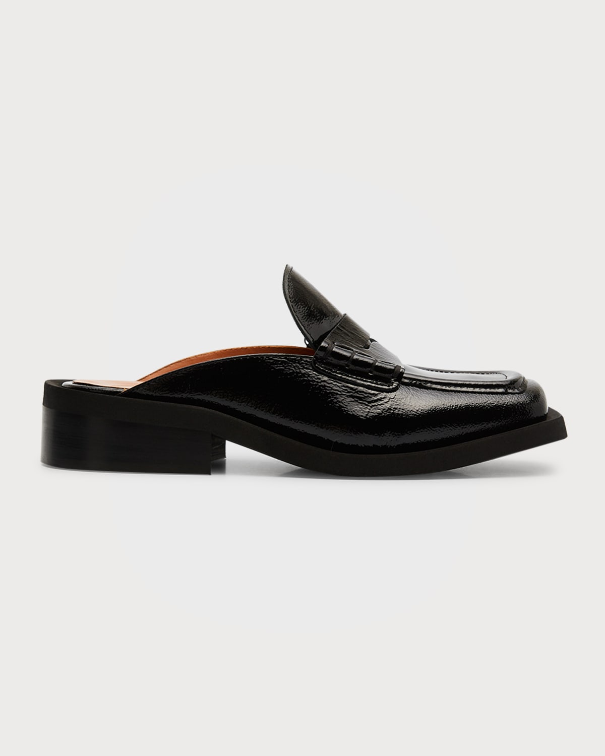 Ganni Retro Calfskin Platform Mules | Neiman Marcus