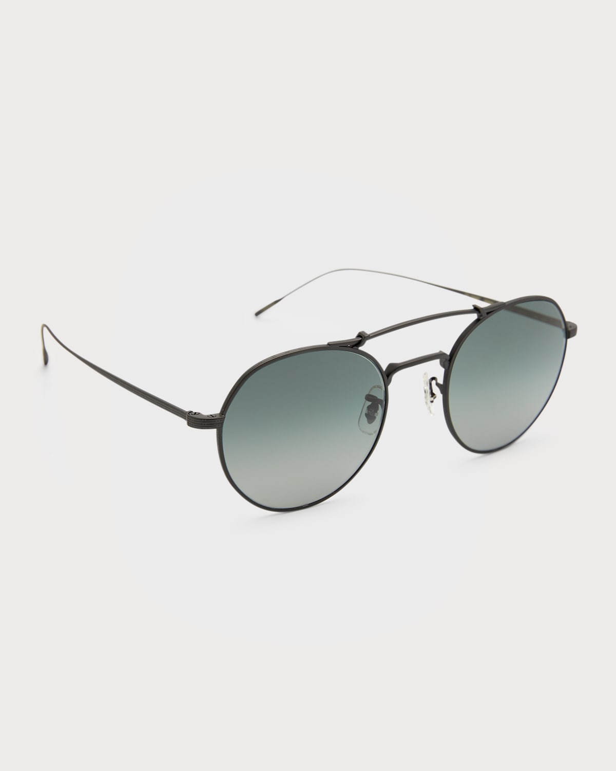 Valentino Garavani Men's V-SEI Double-Bridge Aviator Sunglasses ...