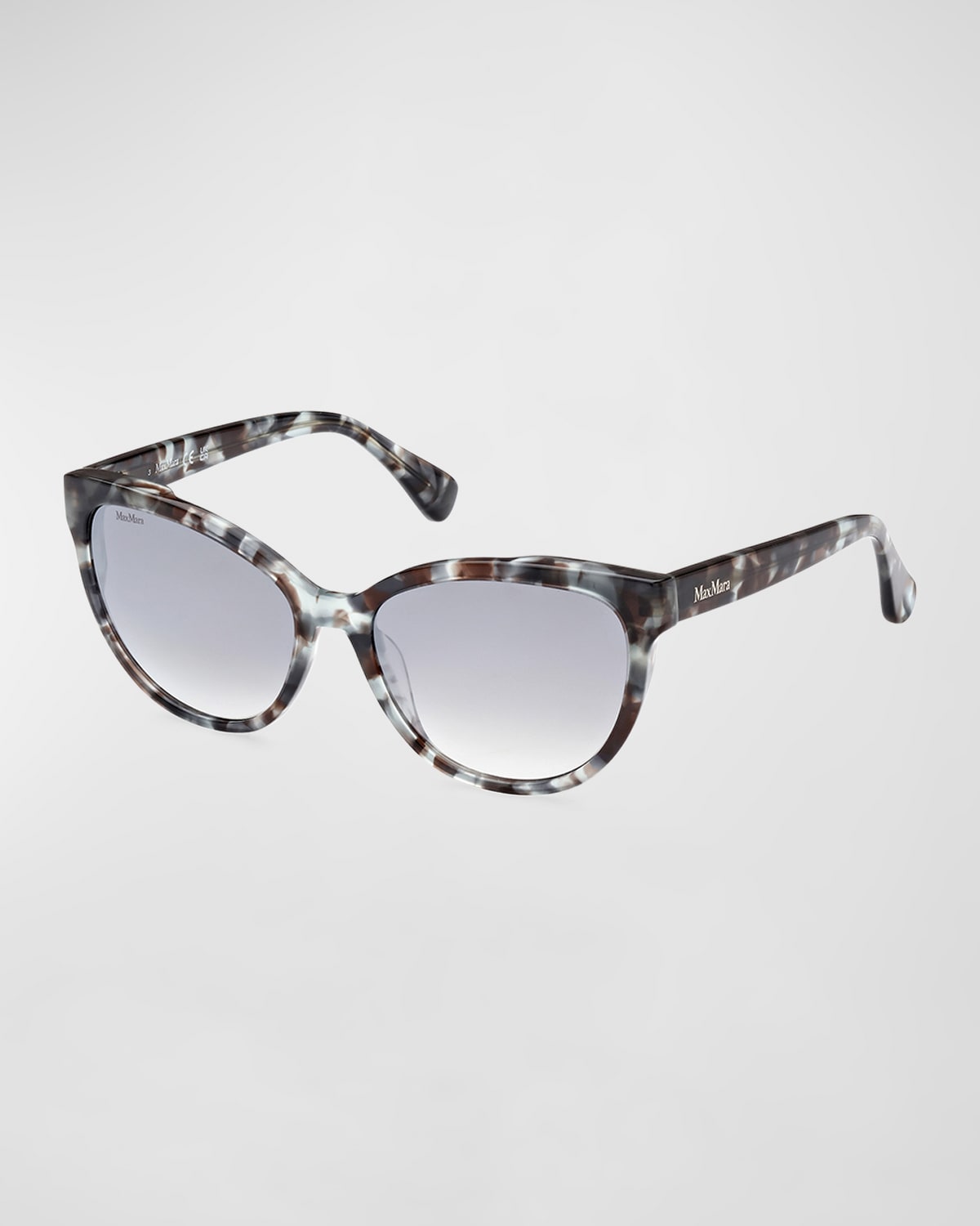 Max Mara Monogram Round Acetate Sunglasses | Neiman Marcus