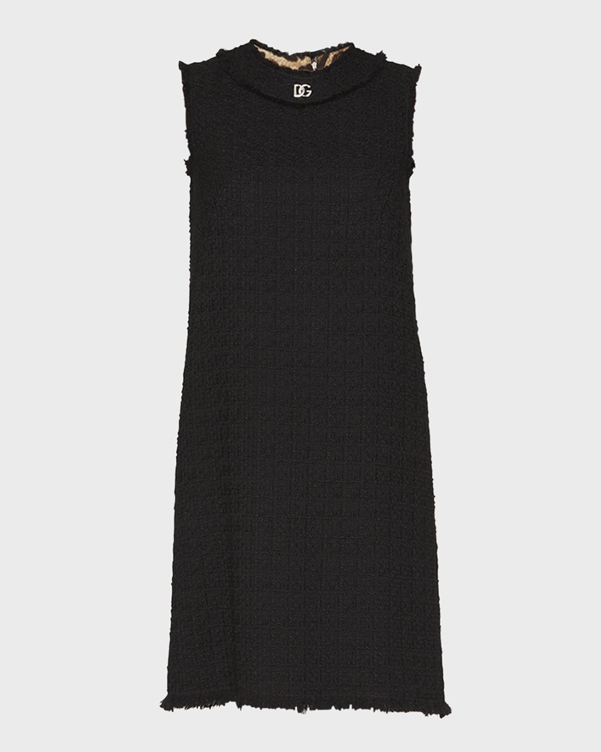 Dolce&Gabbana Tweed Sleeveless Mini Dress | Neiman Marcus
