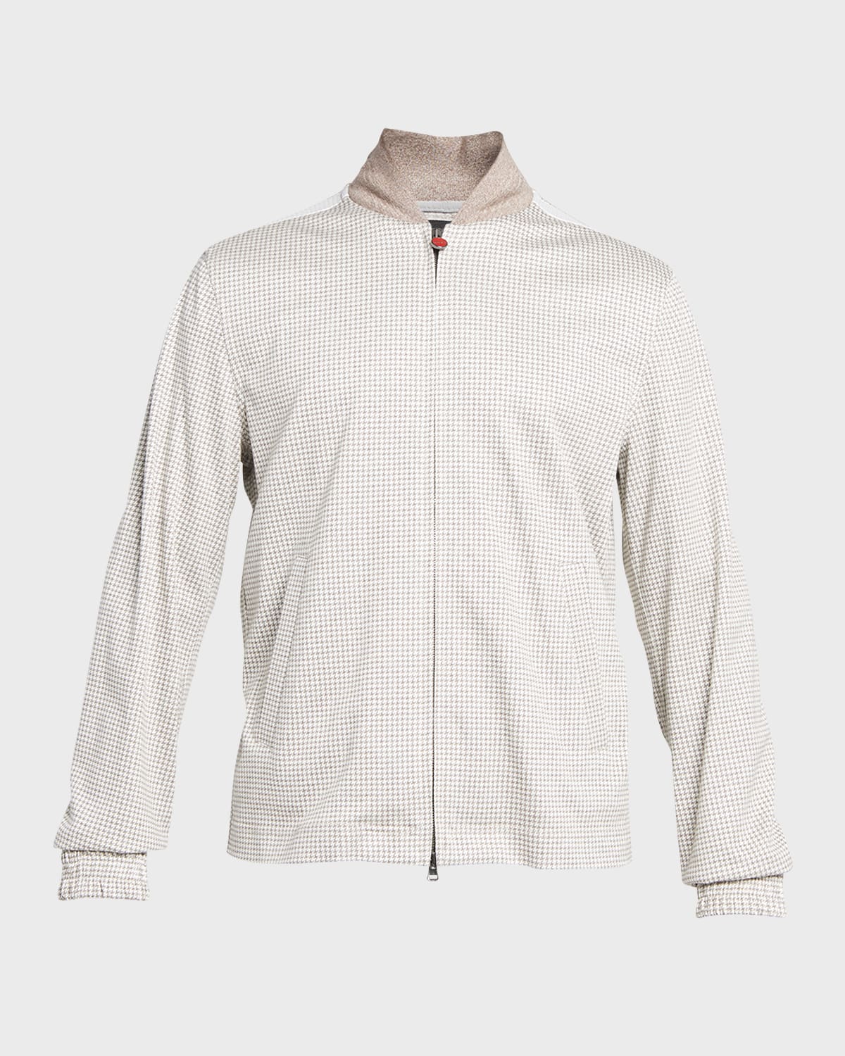 Kiton Men's Suede Full-Zip Bomber Jacket | Neiman Marcus