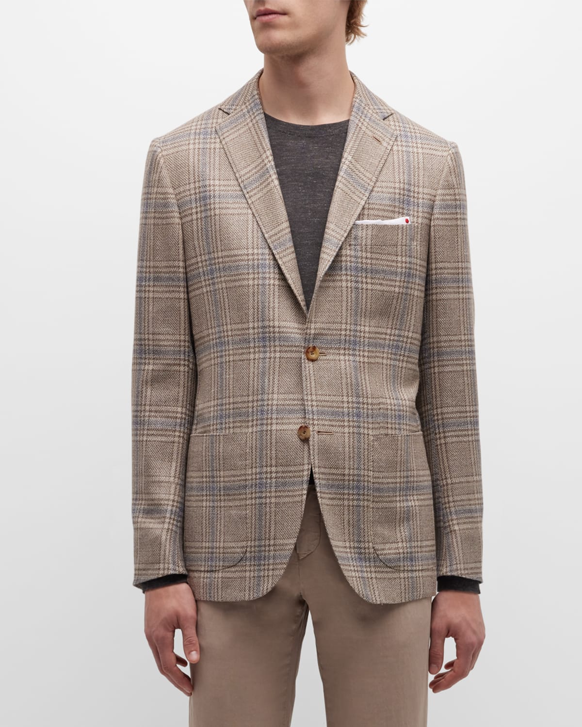 Kiton Men's Large Chevron Sport Coat | Neiman Marcus