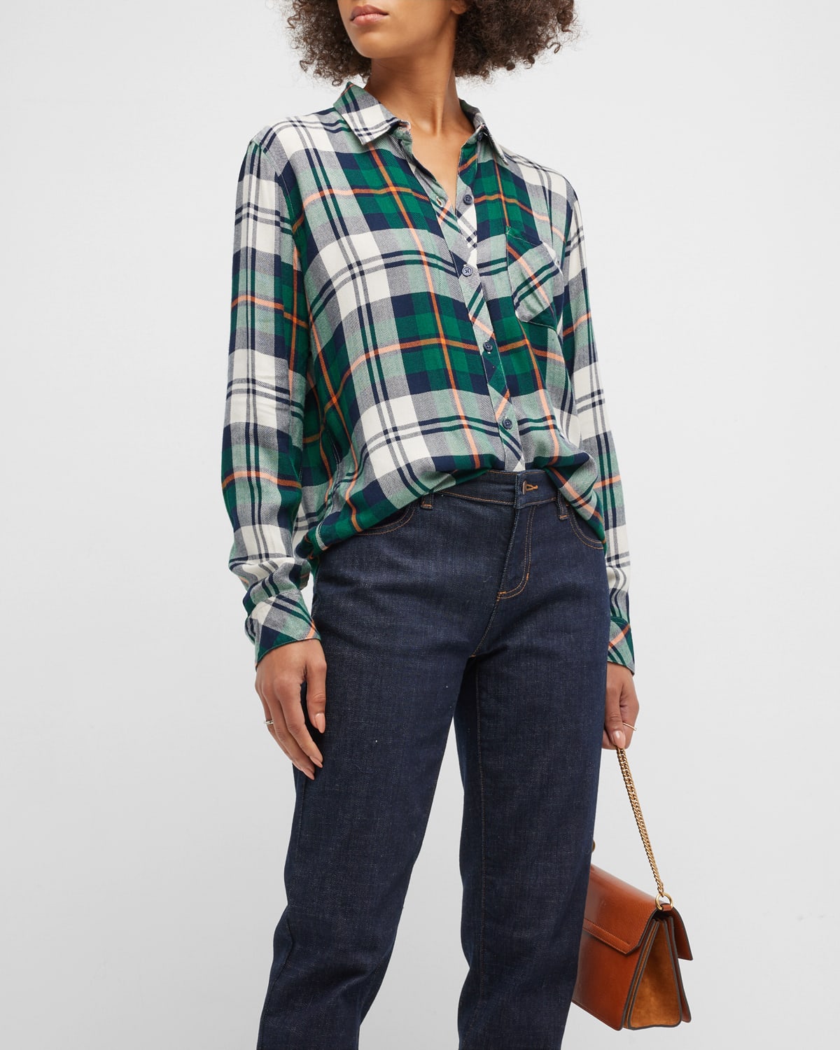 Rails Hunter Plaid Button-Front Shirt | Neiman Marcus