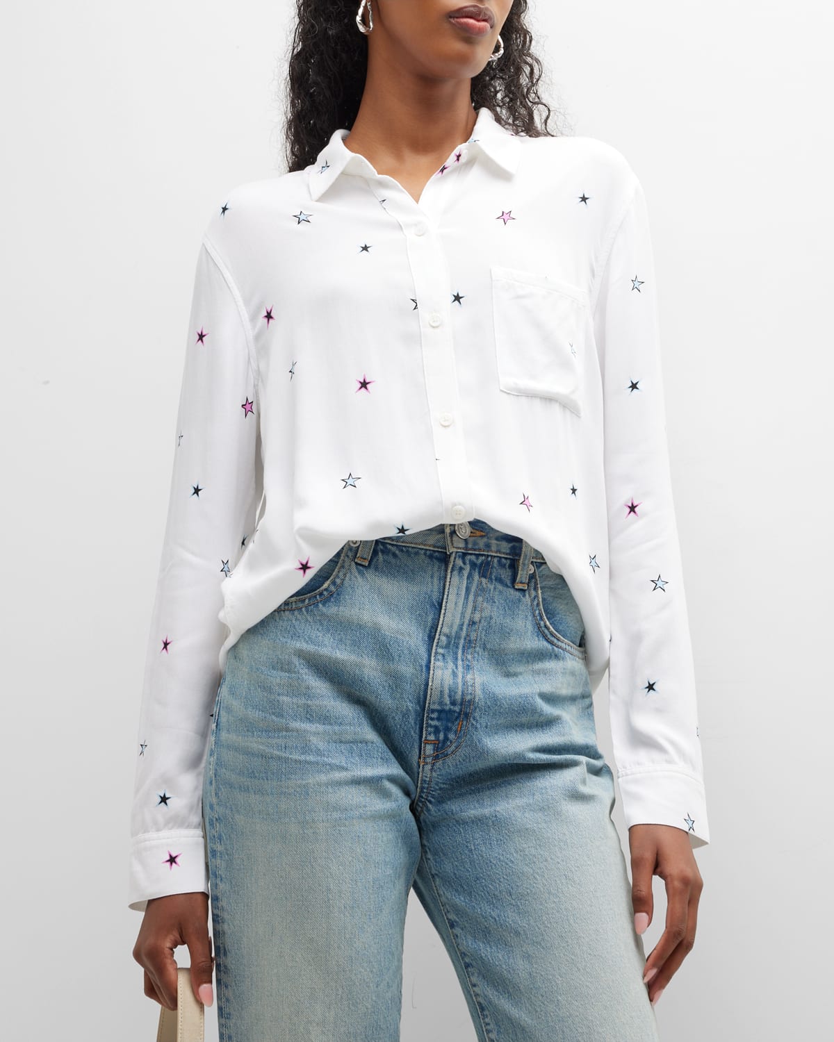 Rails Wildcat Kathryn Button-Front Shirt | Neiman Marcus