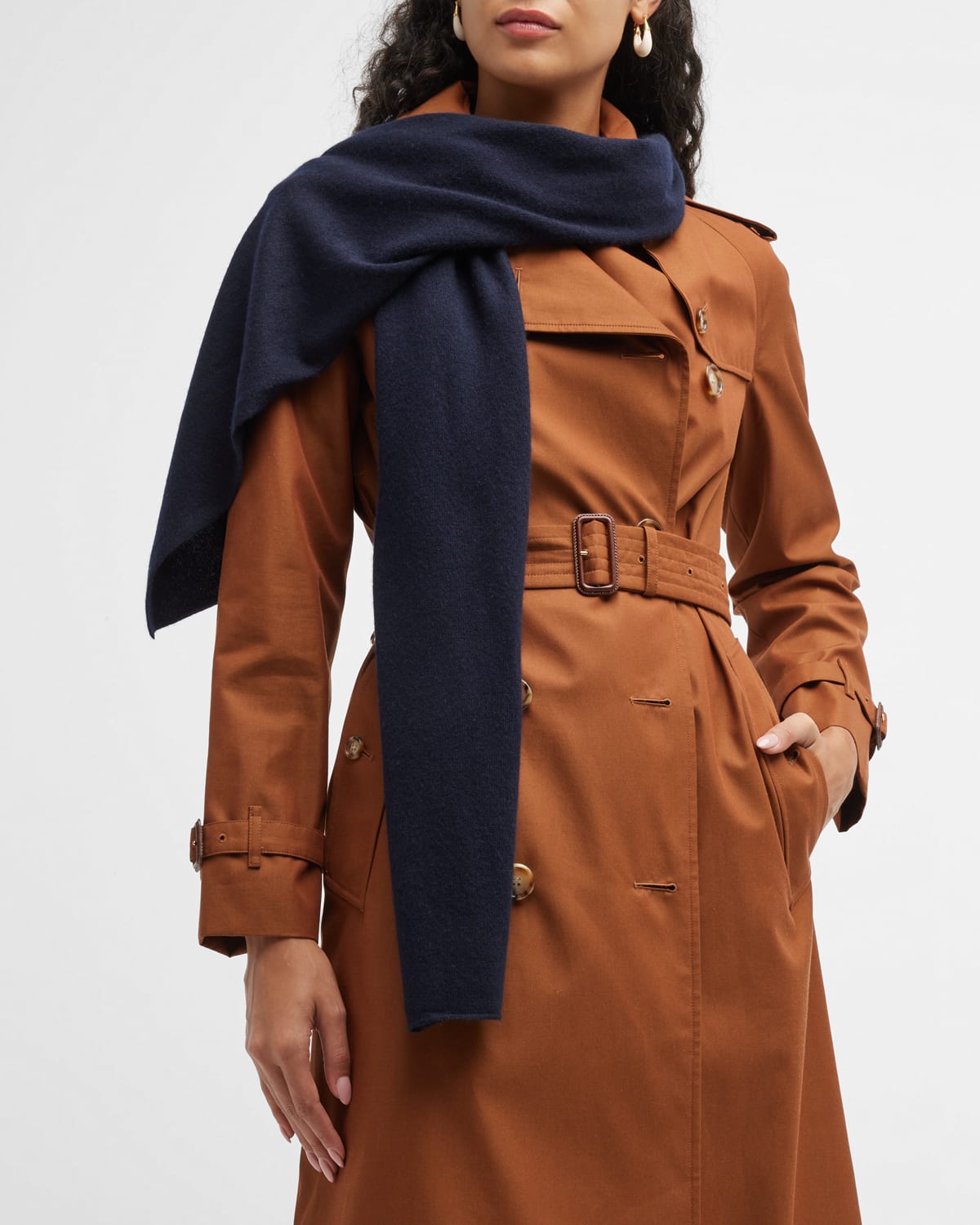 Coach Hand Knit Cable Scarf | Neiman Marcus