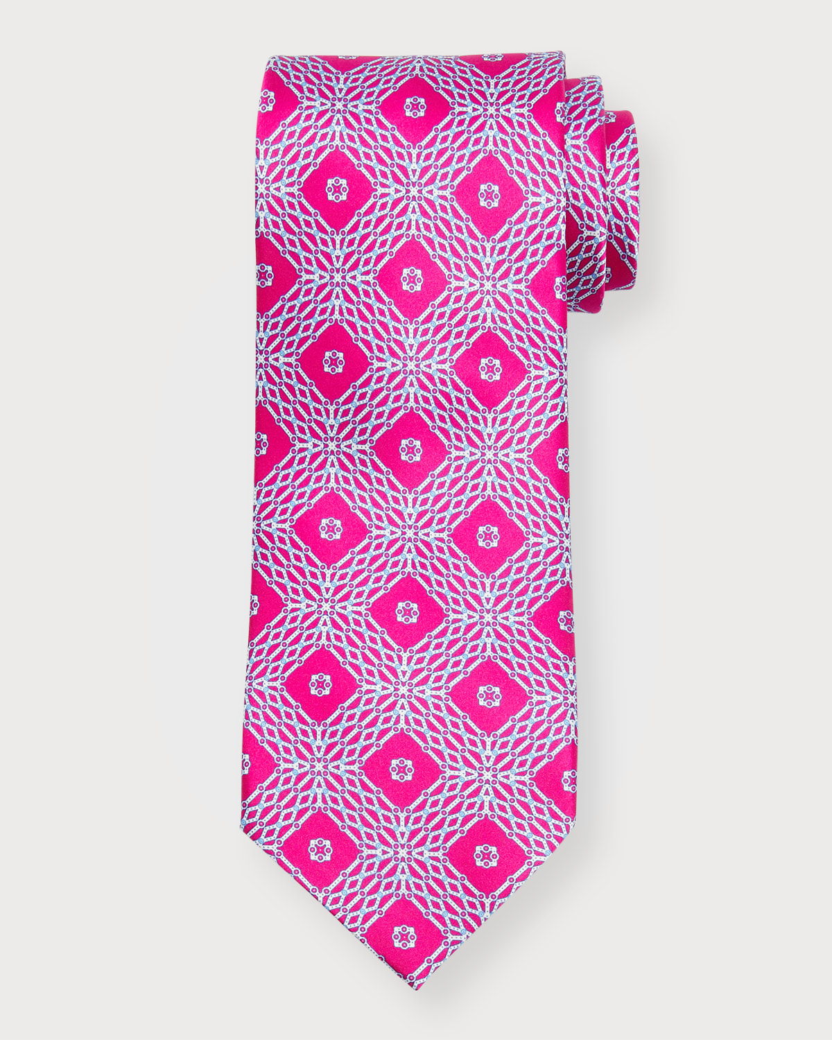 Stefano Ricci Men's Geometric-Print Silk Tie | Neiman Marcus