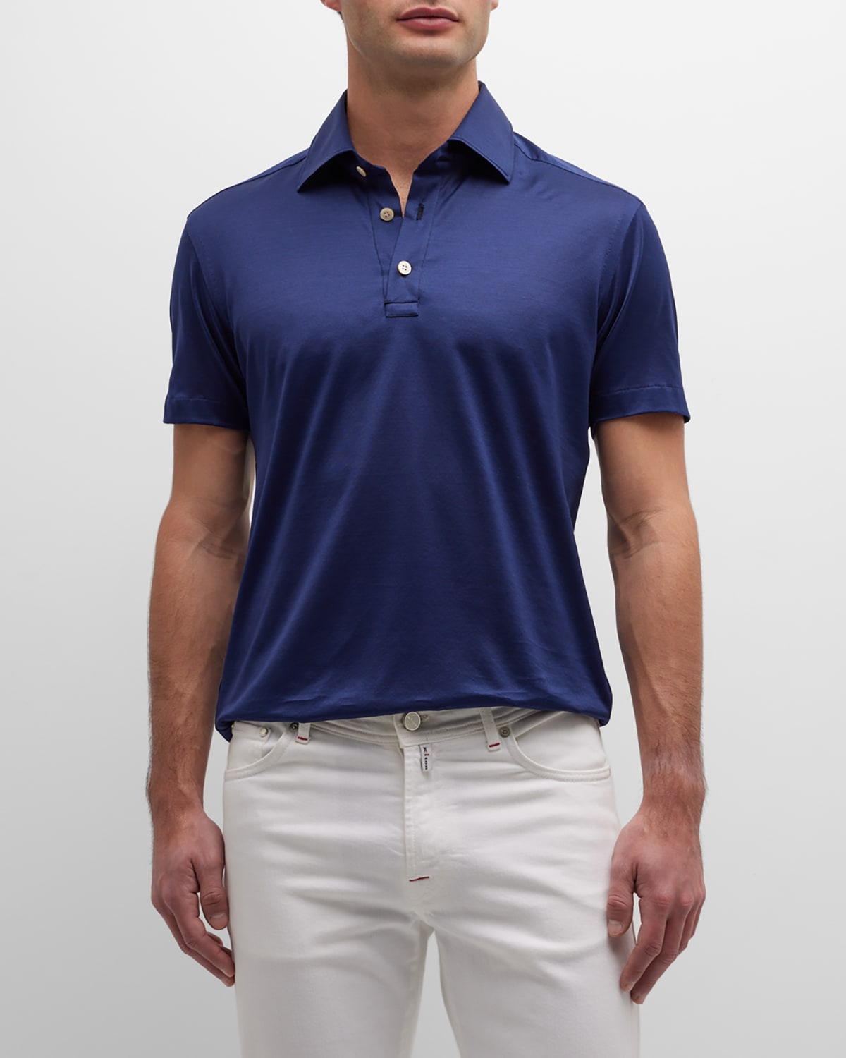 Canali Men's Cotton Polo Shirt | Neiman Marcus