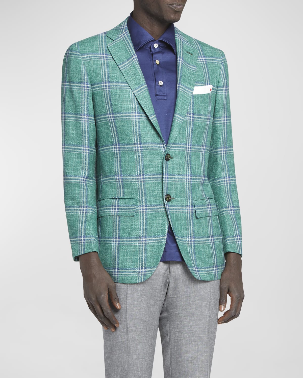Kiton Men's Chevron Sport Coat | Neiman Marcus