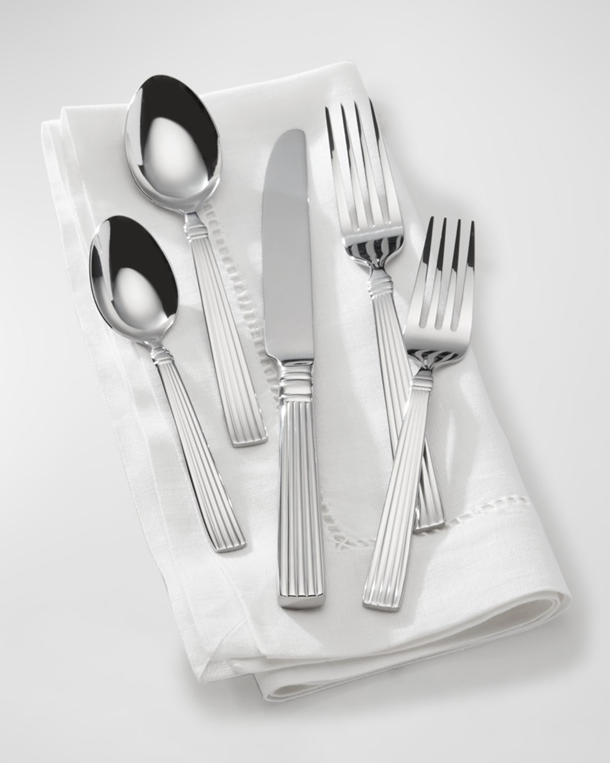 Nambe Aura 45-Piece Flatware Set | Neiman Marcus
