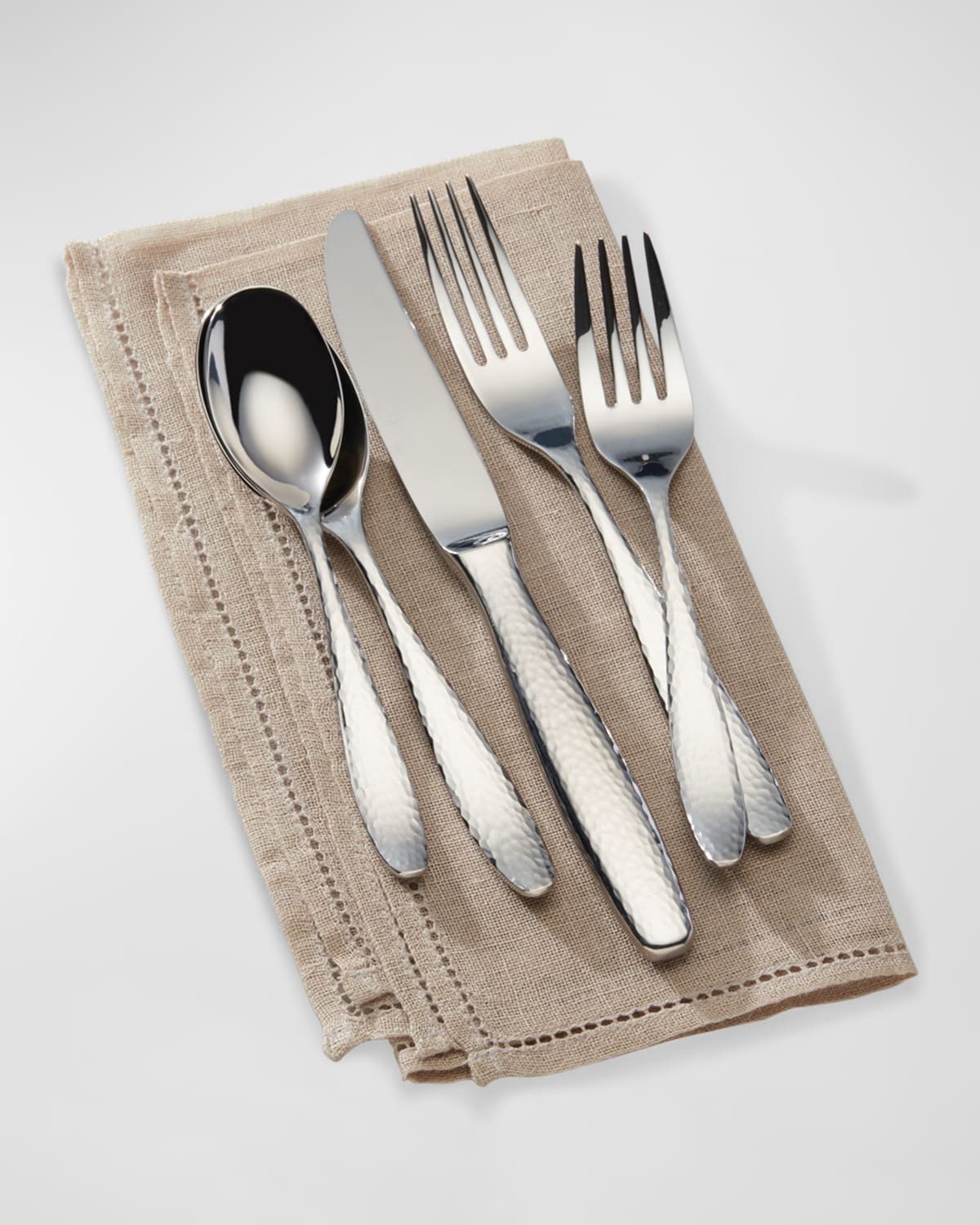 Wallace Silversmiths 65-Piece Corsica Stainless Steel Flatware Service ...