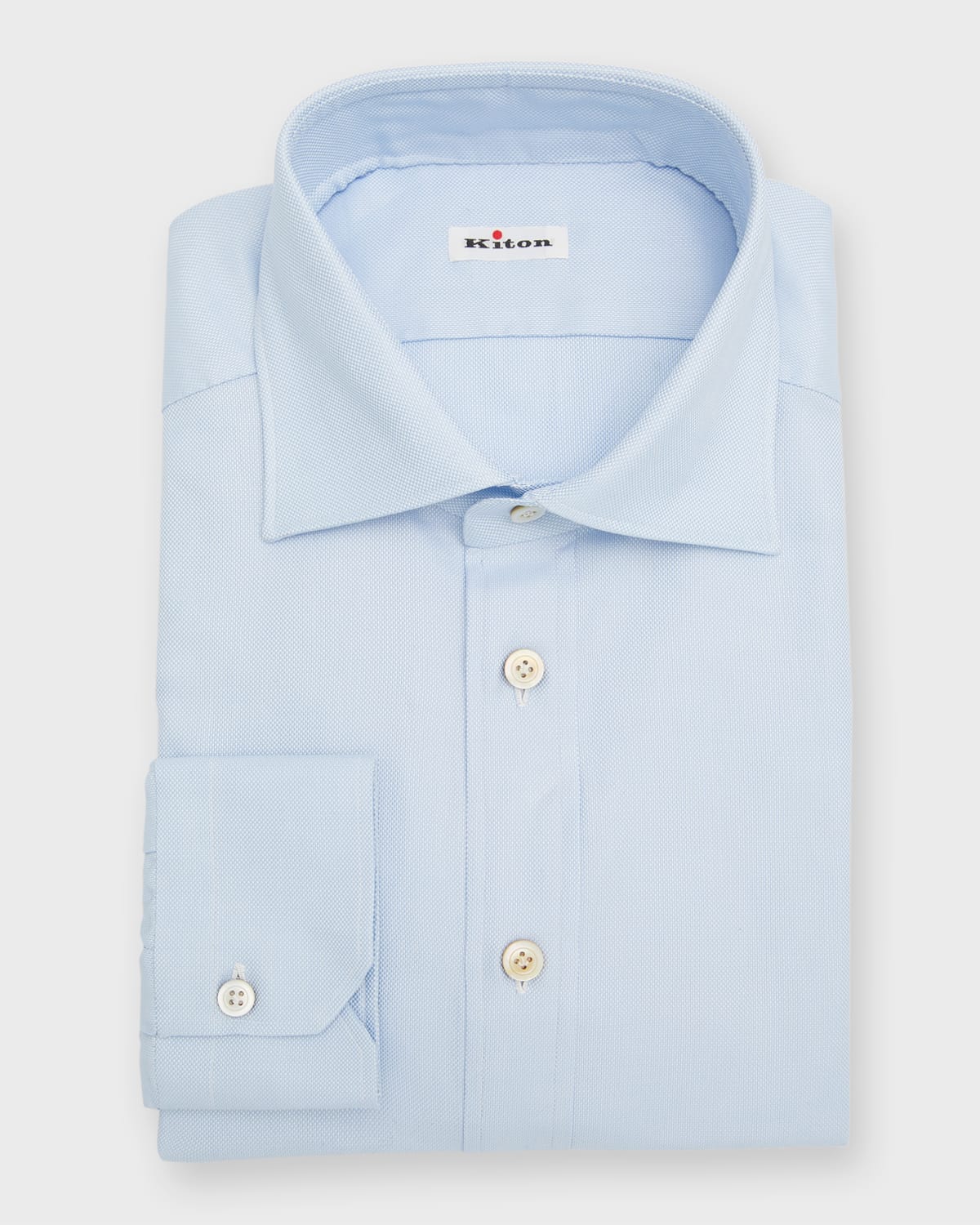 Kiton Men's Solid Dress Shirt | Neiman Marcus