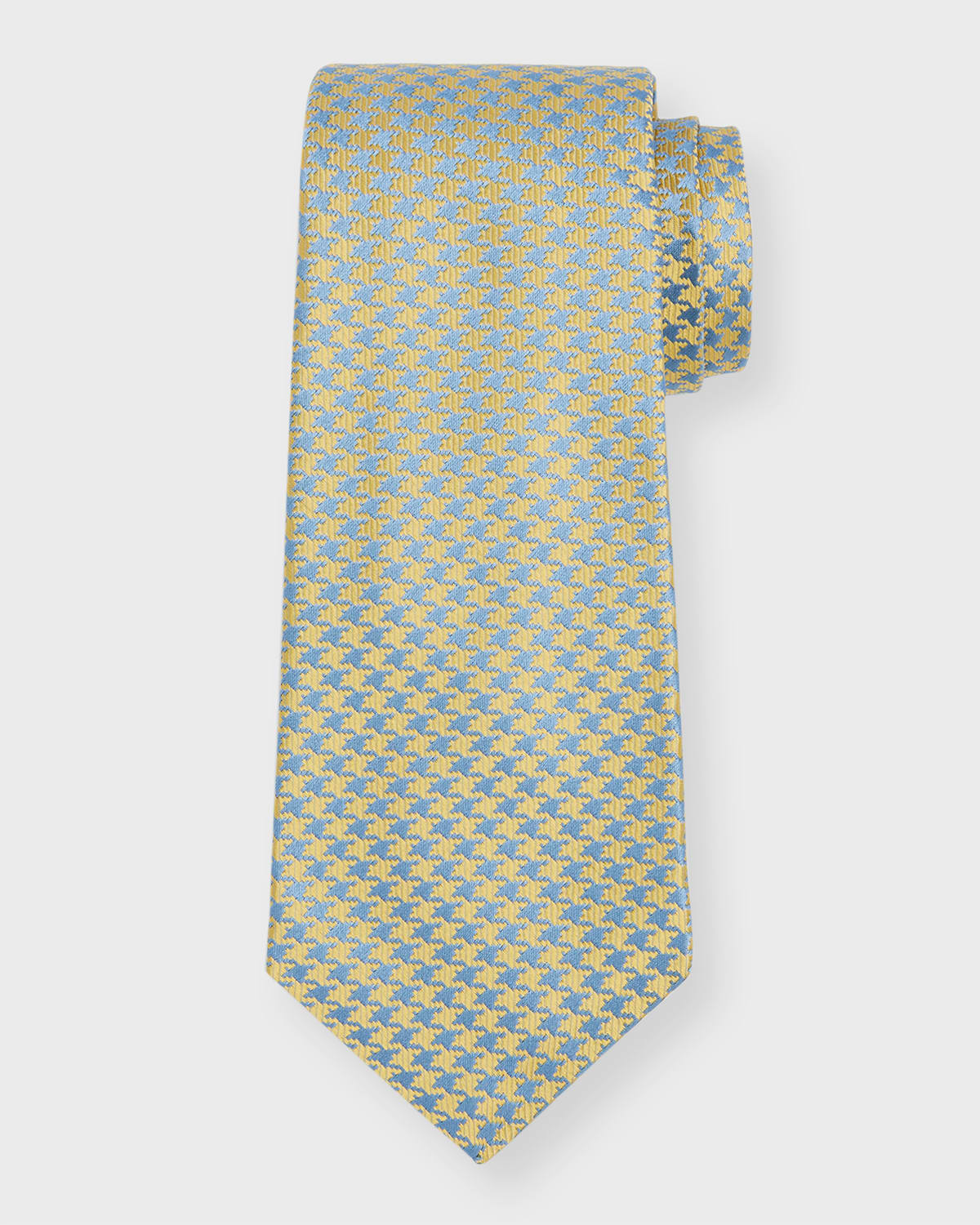 Kiton Men's Floral-Print Silk Tie | Neiman Marcus