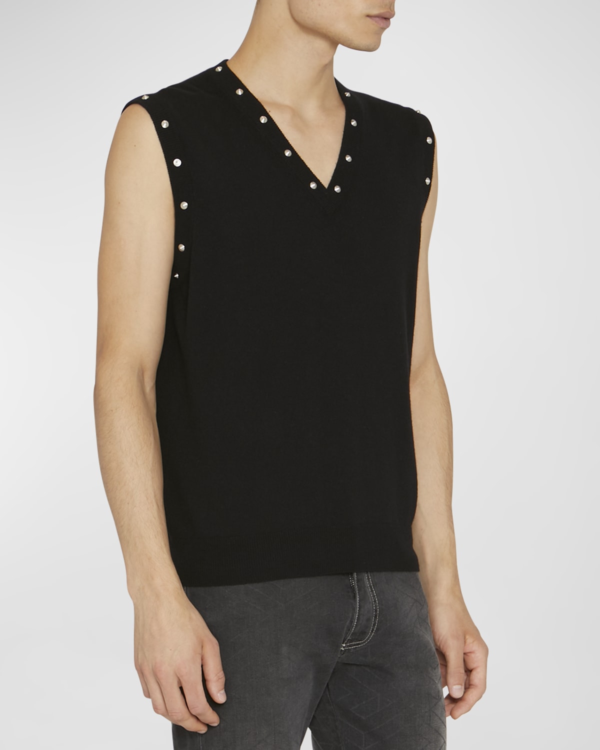 TOM FORD Men's Merino Wool V-Neck Sweater | Neiman Marcus