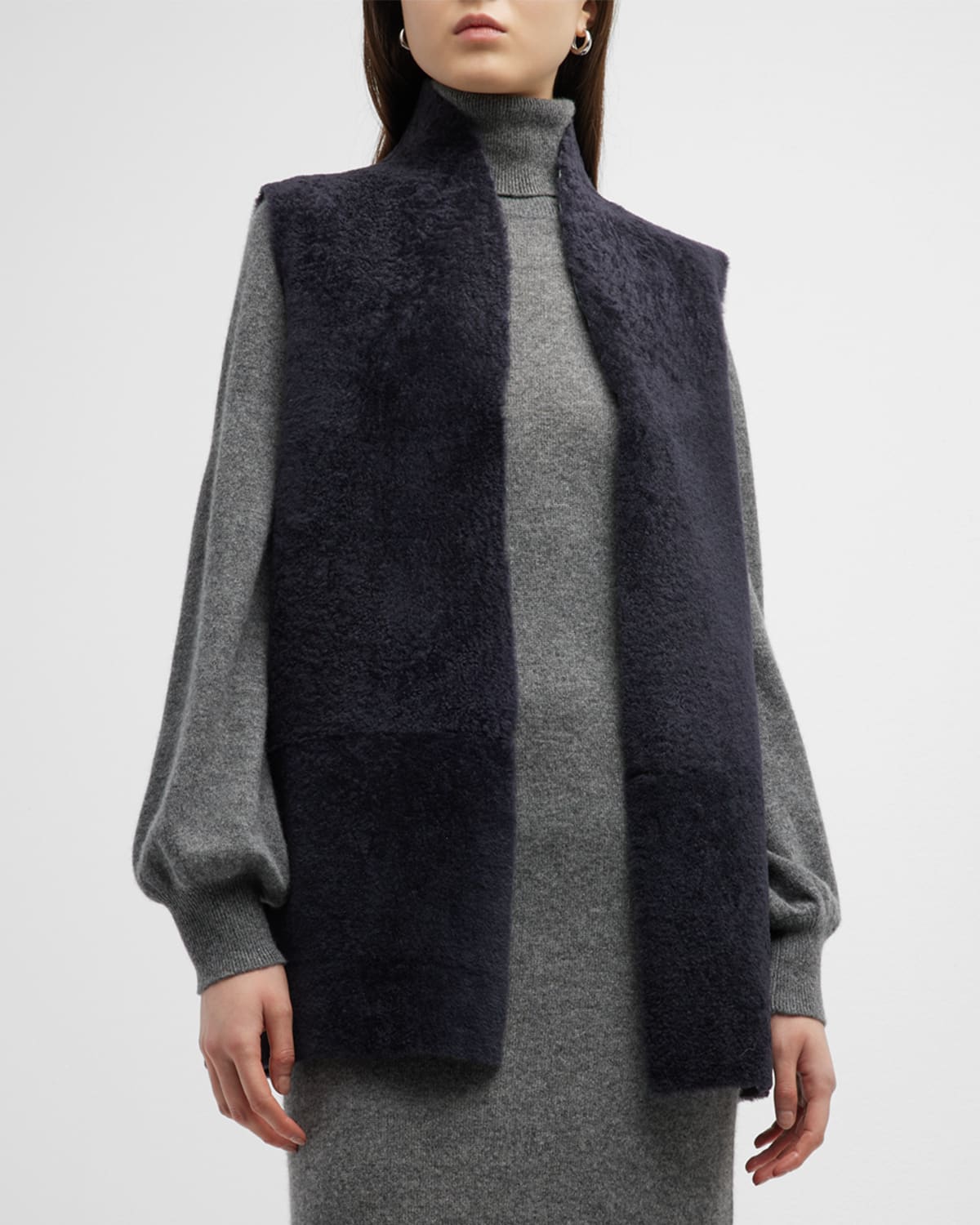 Gushlow and Cole Suede Reversible Gilet w/ Shearling Lining | Neiman Marcus