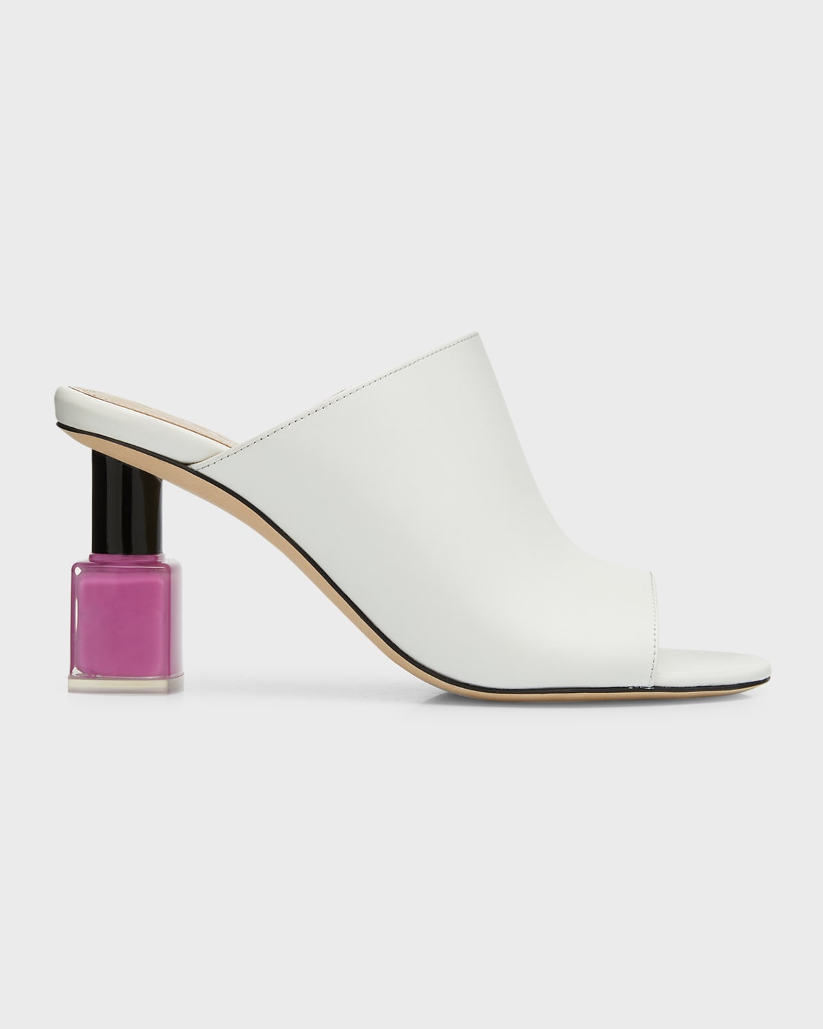 Loewe Rose Two-Band Slide Sandals | Neiman Marcus