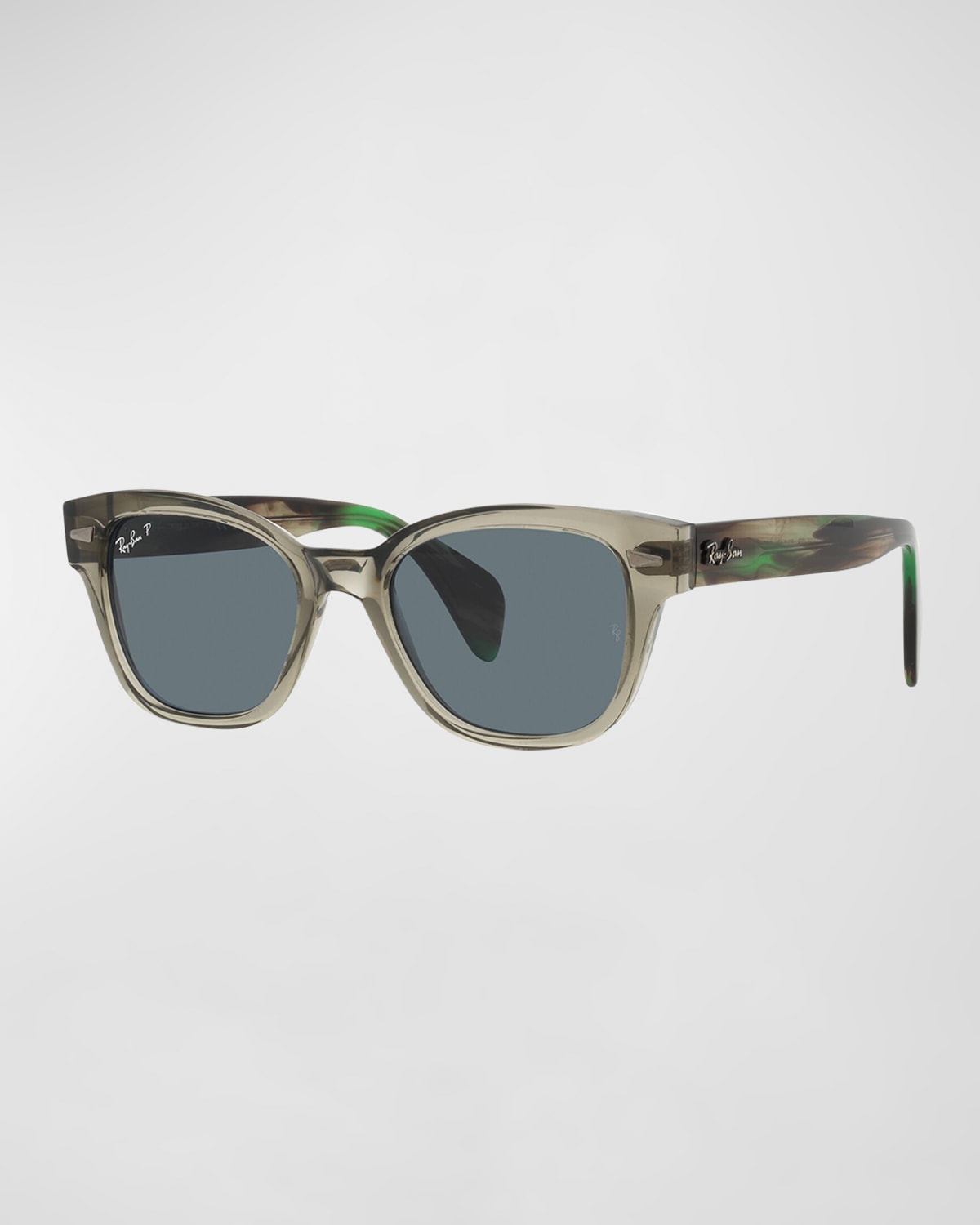Ray-Ban Polarized Square Acetate Sunglasses | Neiman Marcus