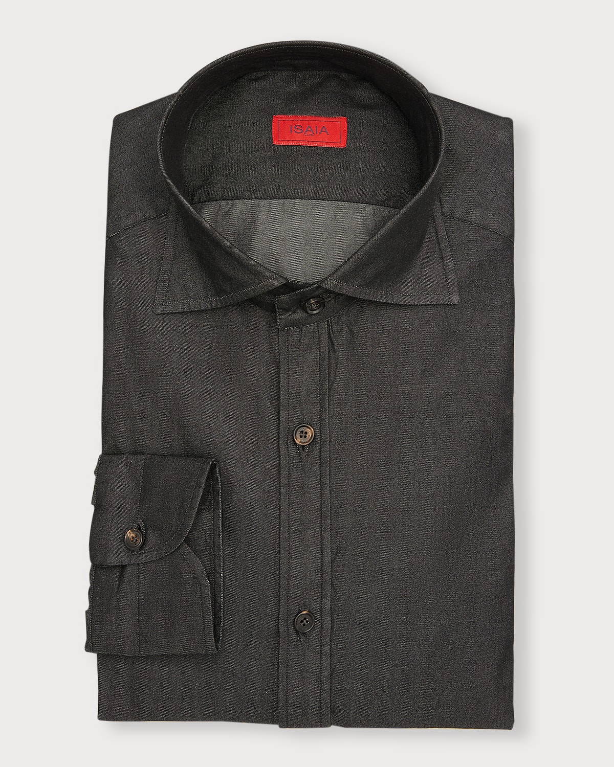 Canali Men's Cotton Chambray Sport Shirt | Neiman Marcus