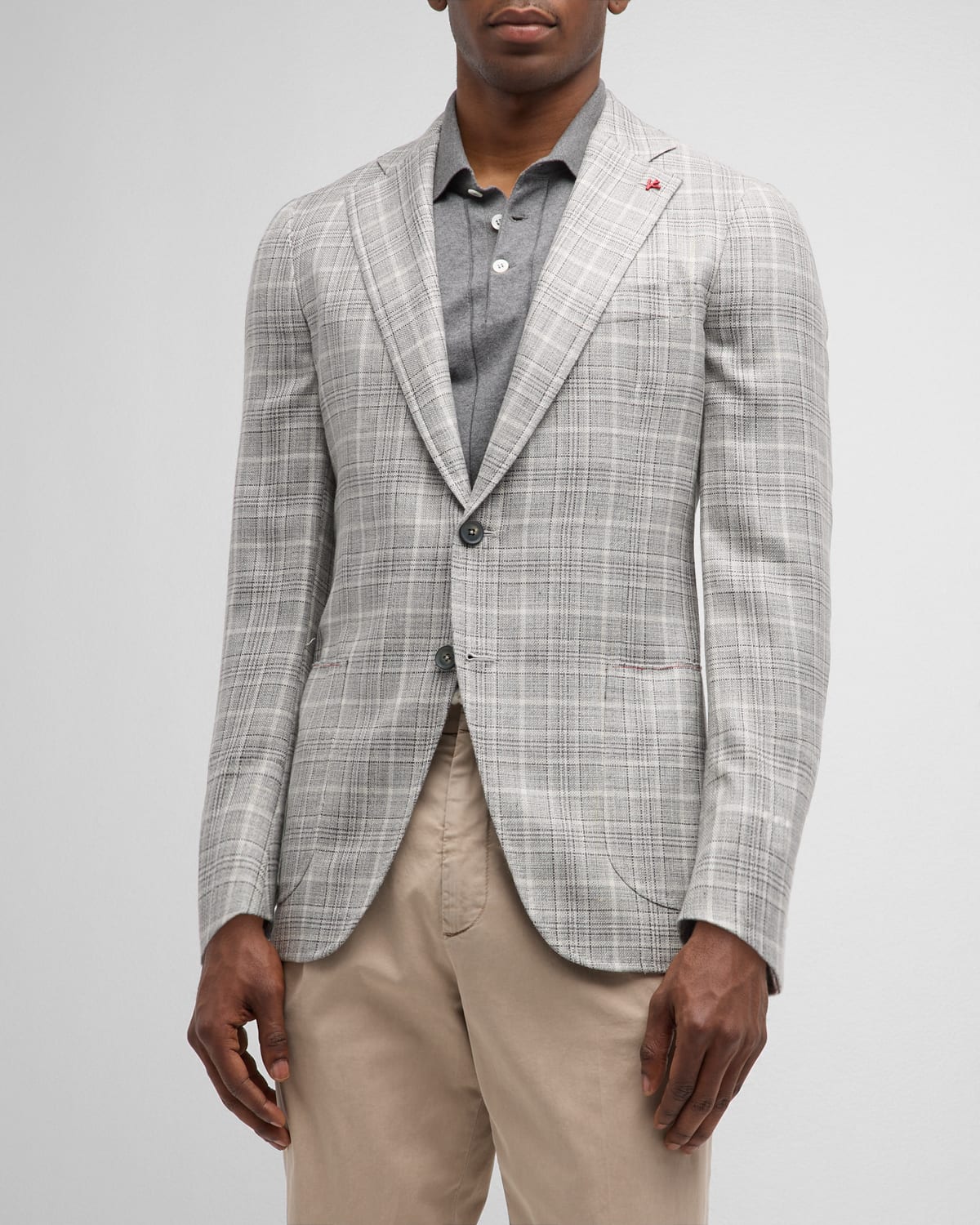 ZEGNA Men's Plaid Linen-Blend Sport Coat | Neiman Marcus