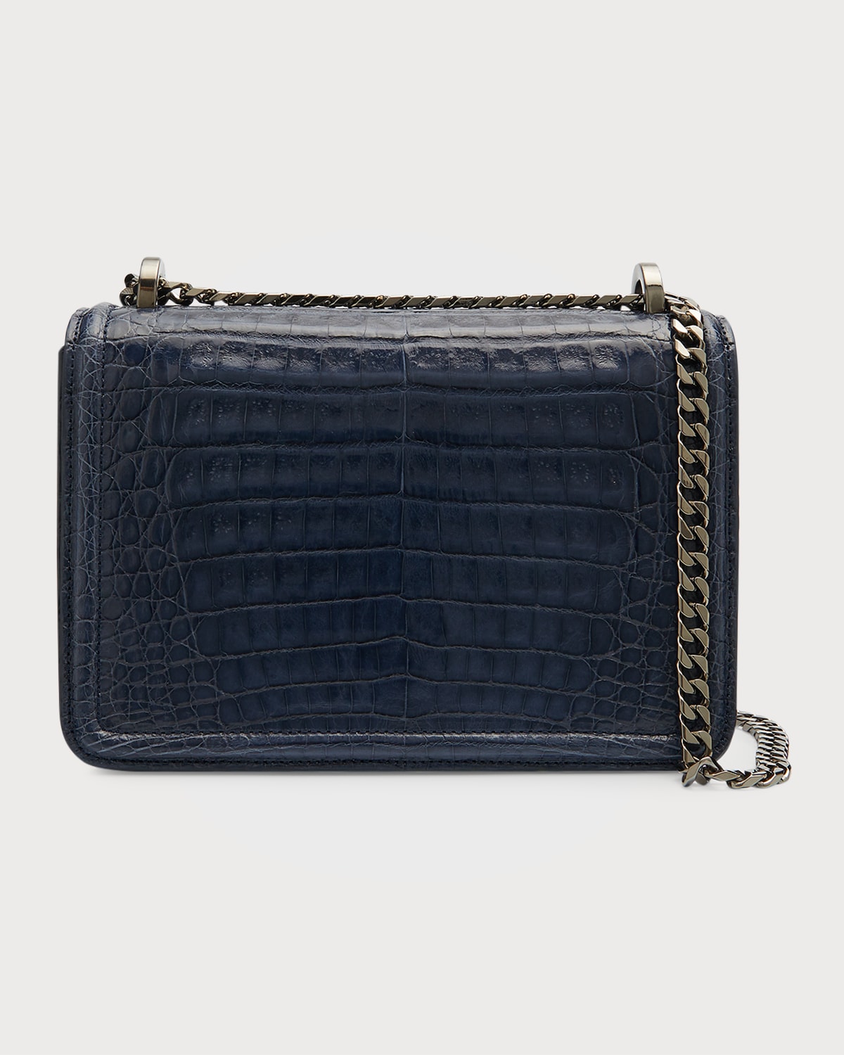 Maria Oliver Manuela Crocodile Chain Crossbody Bag | Neiman Marcus