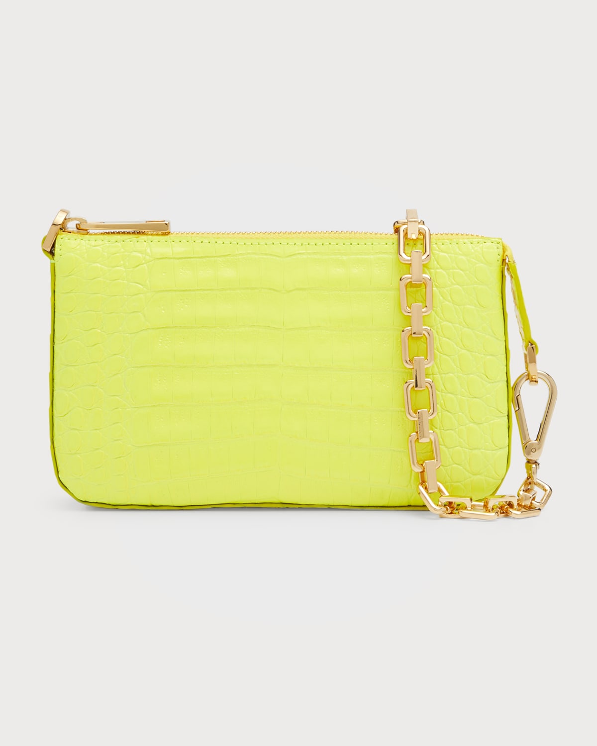 Maria Oliver Manuela Crocodile Chain Crossbody Bag | Neiman Marcus