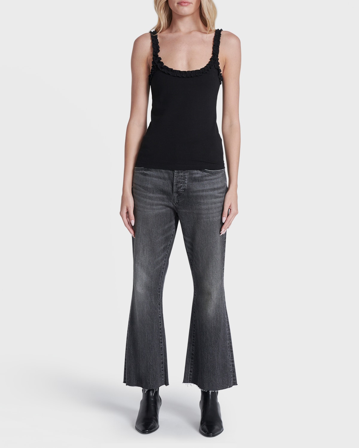 Commando Rib-Knit Scoop-Neck Tank Top | Neiman Marcus