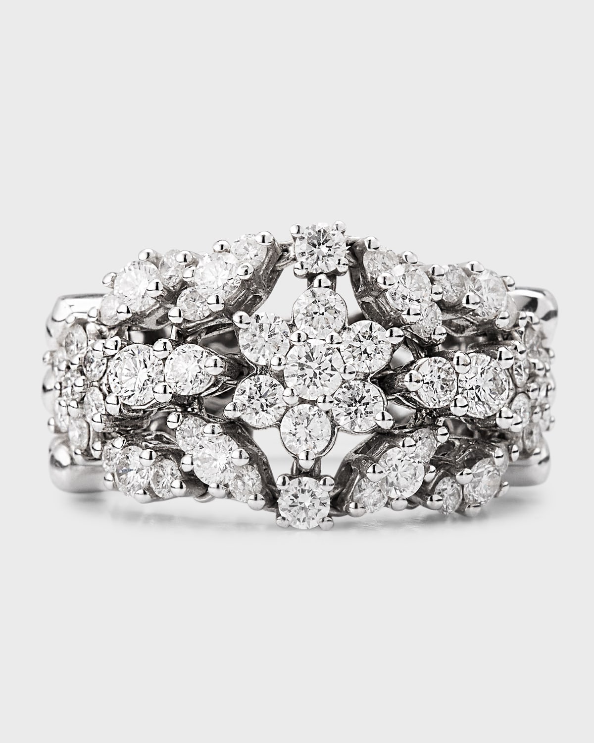 ZYDO 18k White Gold Diamond Wrap Ring | Neiman Marcus