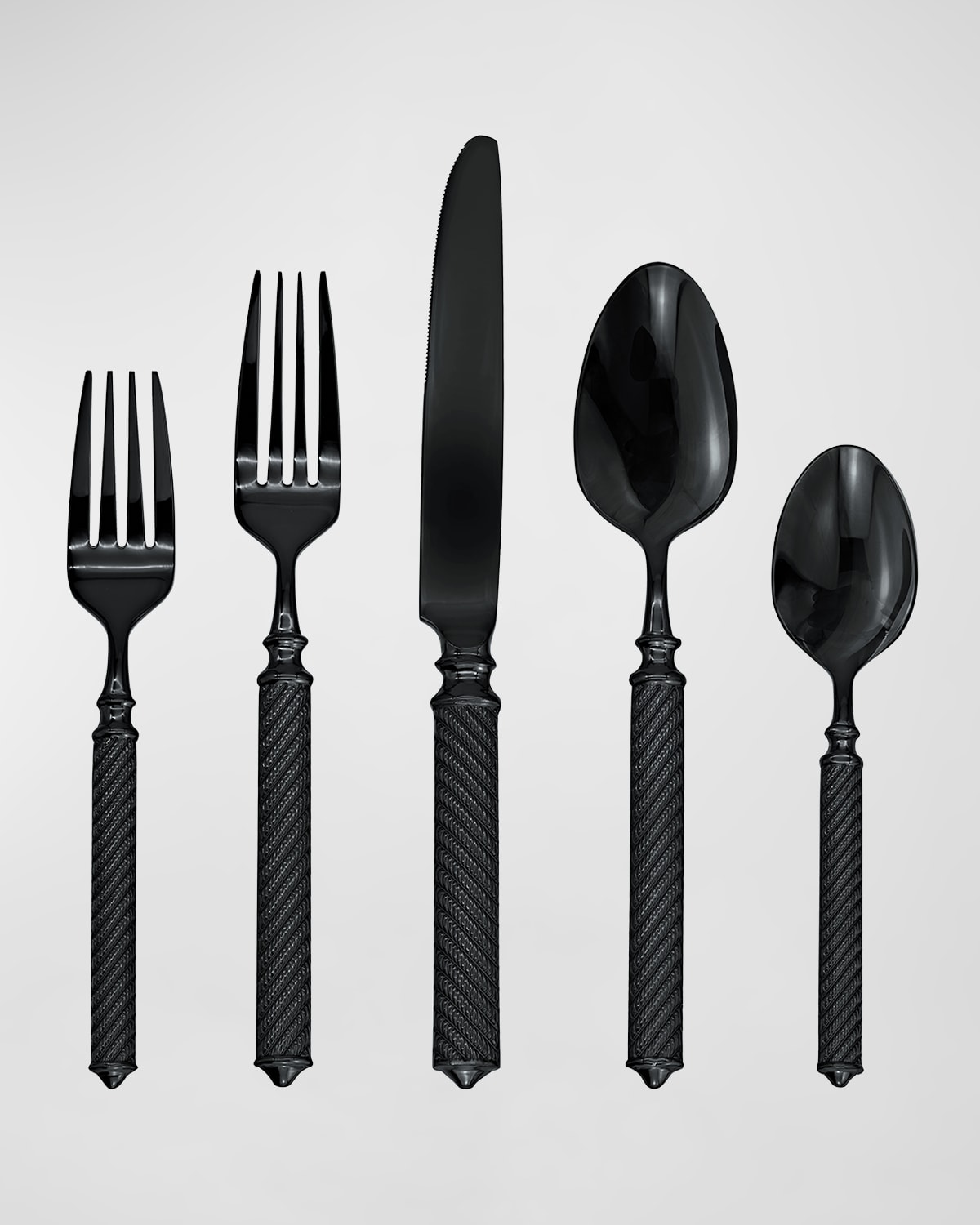 Ricci Silversmith Torsade Gold 45-Piece Flatware Set | Neiman Marcus