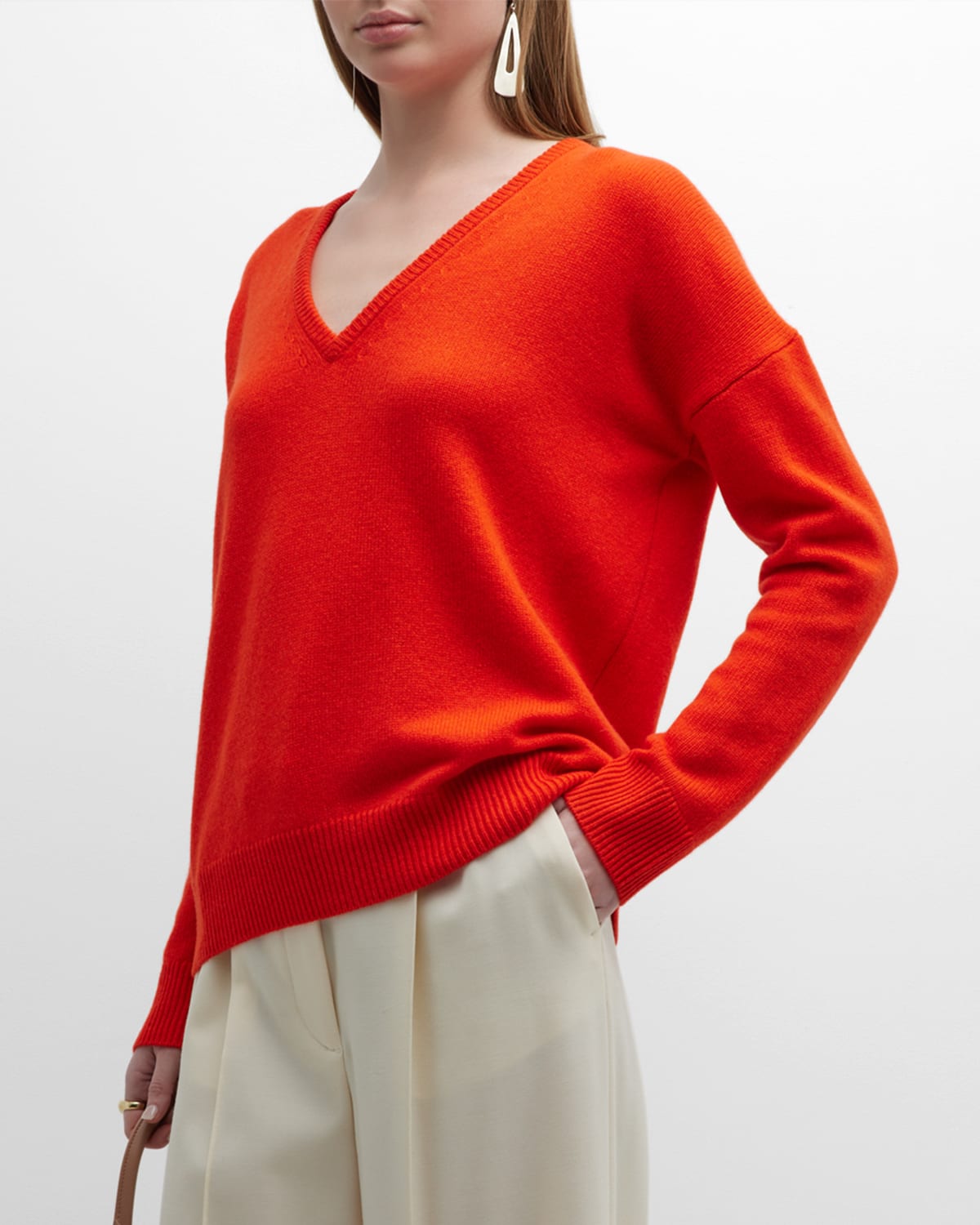 Co Fitted Cashmere Sweater | Neiman Marcus