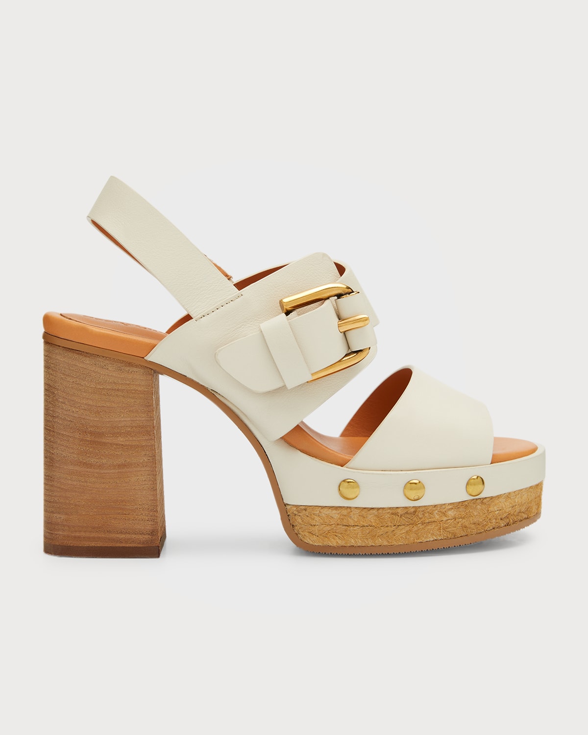 See by Chloe Joline Buckle Espadrille Clog Sandals | Neiman Marcus
