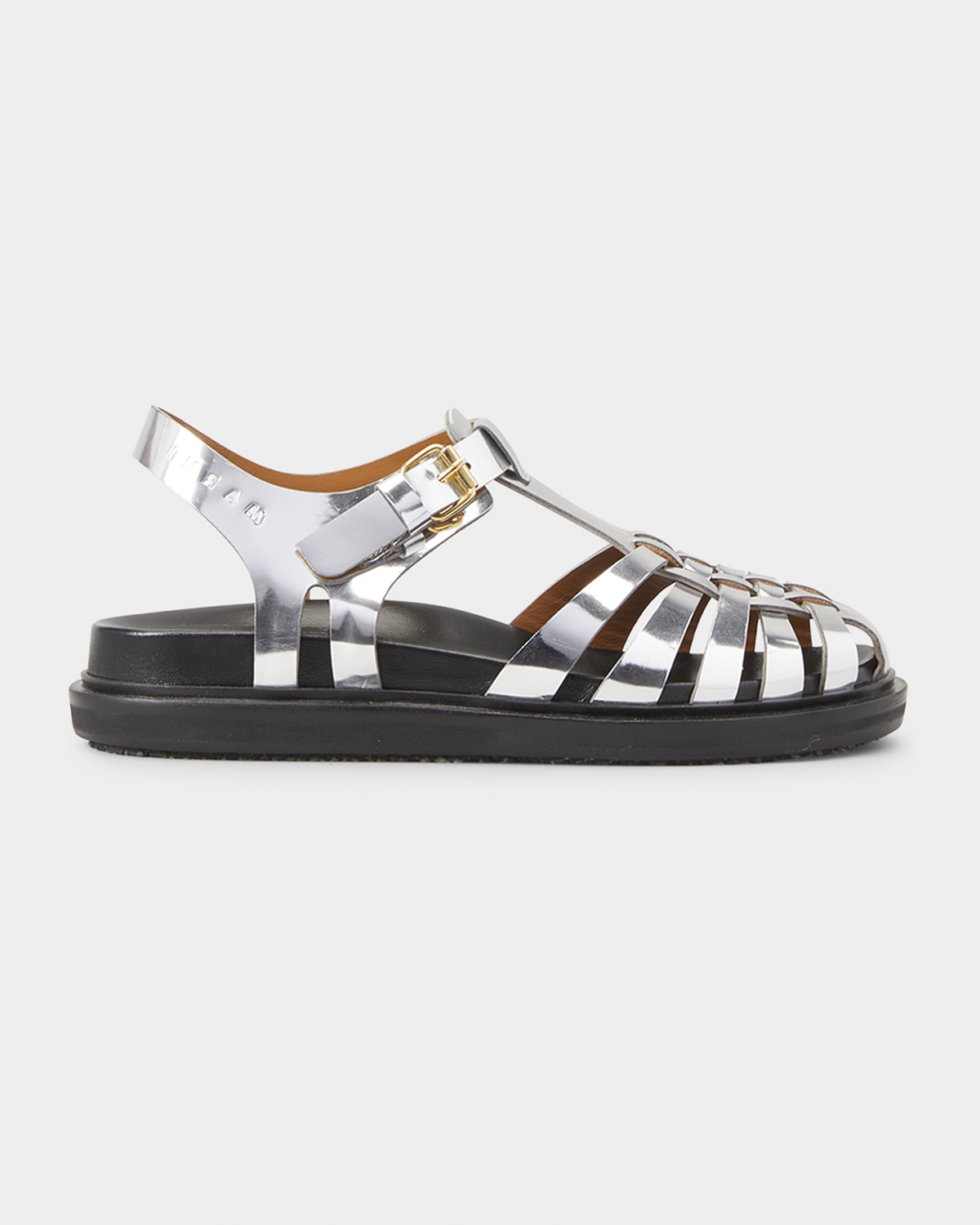Aquatalia Ginata Leather Fisherman Sandals | Neiman Marcus
