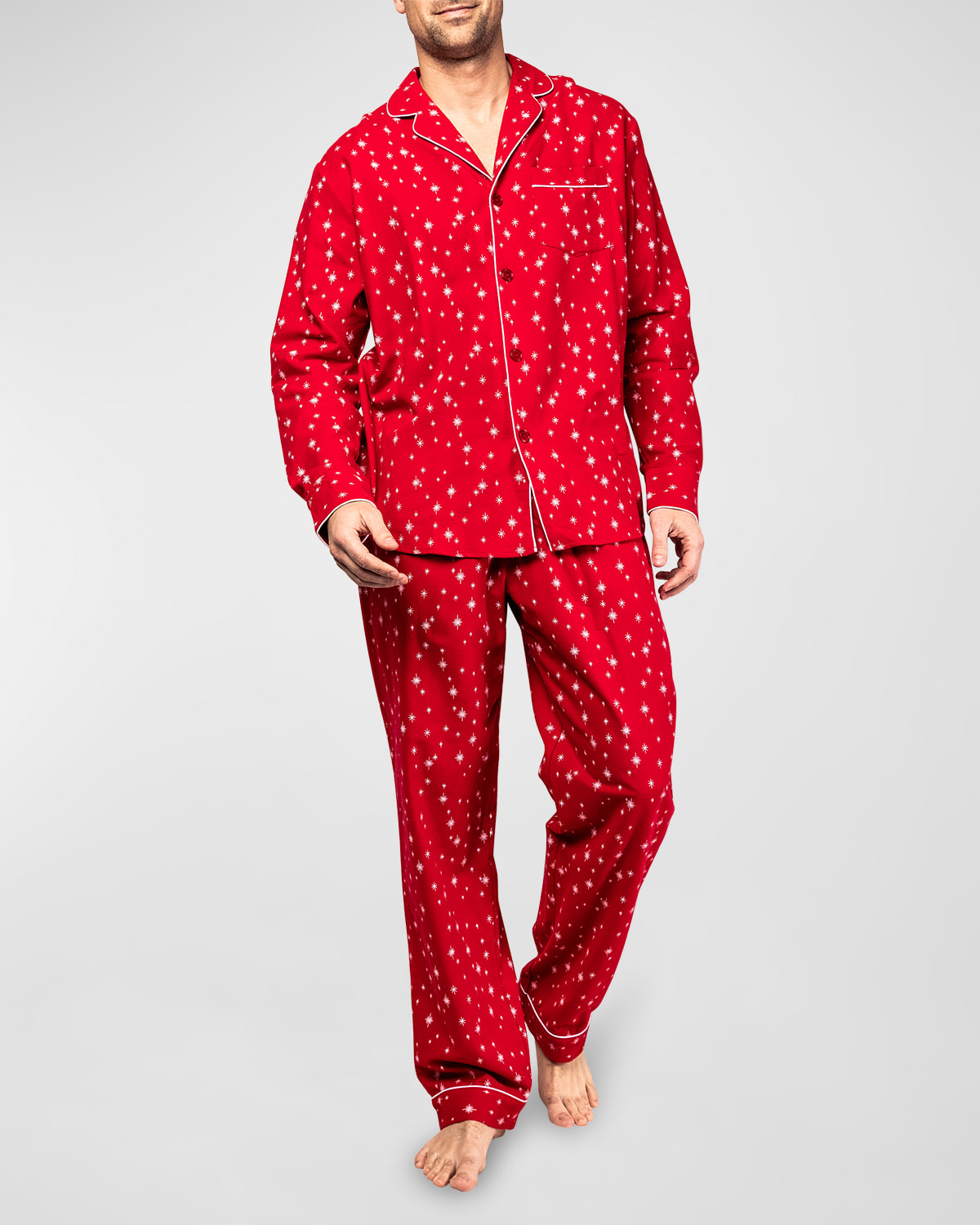 Petite Plume Men's Nordic Antlers Pajama Set | Neiman Marcus